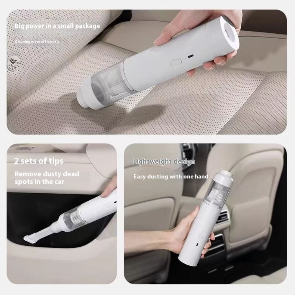 Lightweight Compact Wireless Car Vacuum with Brushless Motor Efficient ...