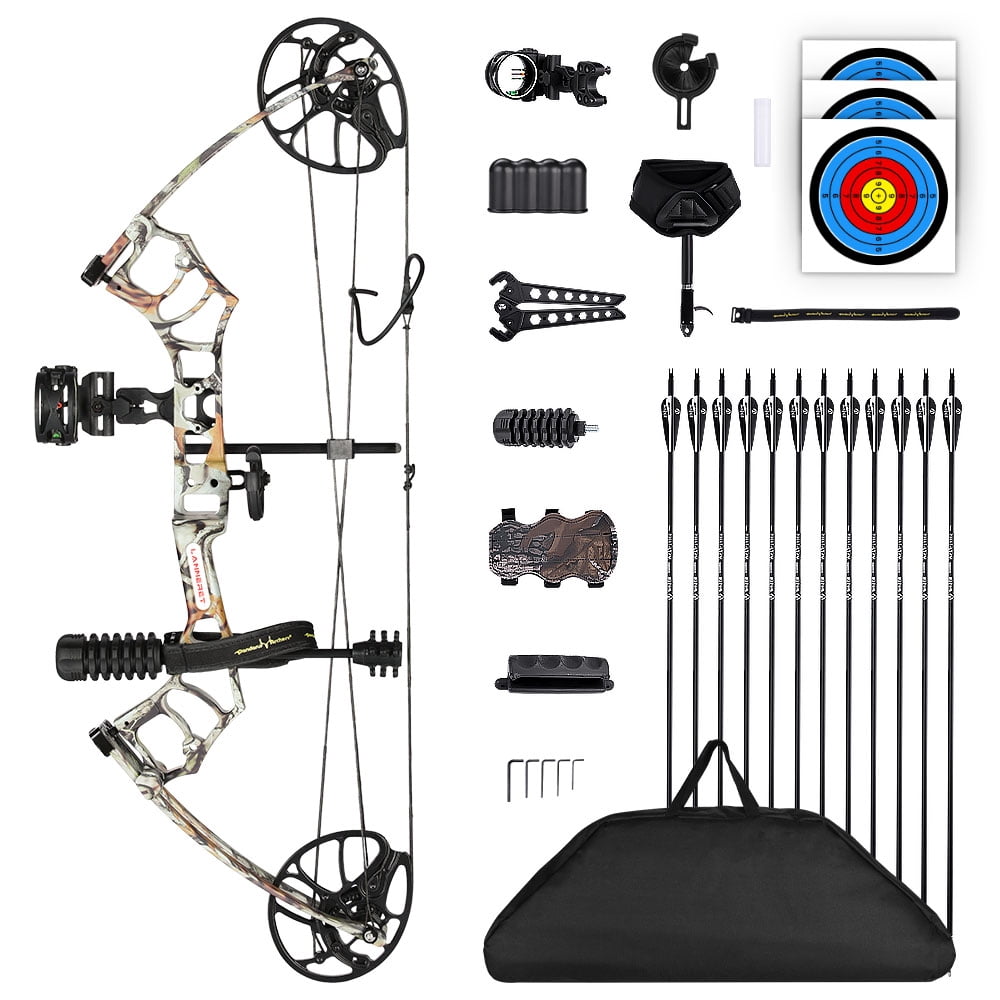 Lightweight Compound Bow Package for Youth, Adults, Beginners & Women ...