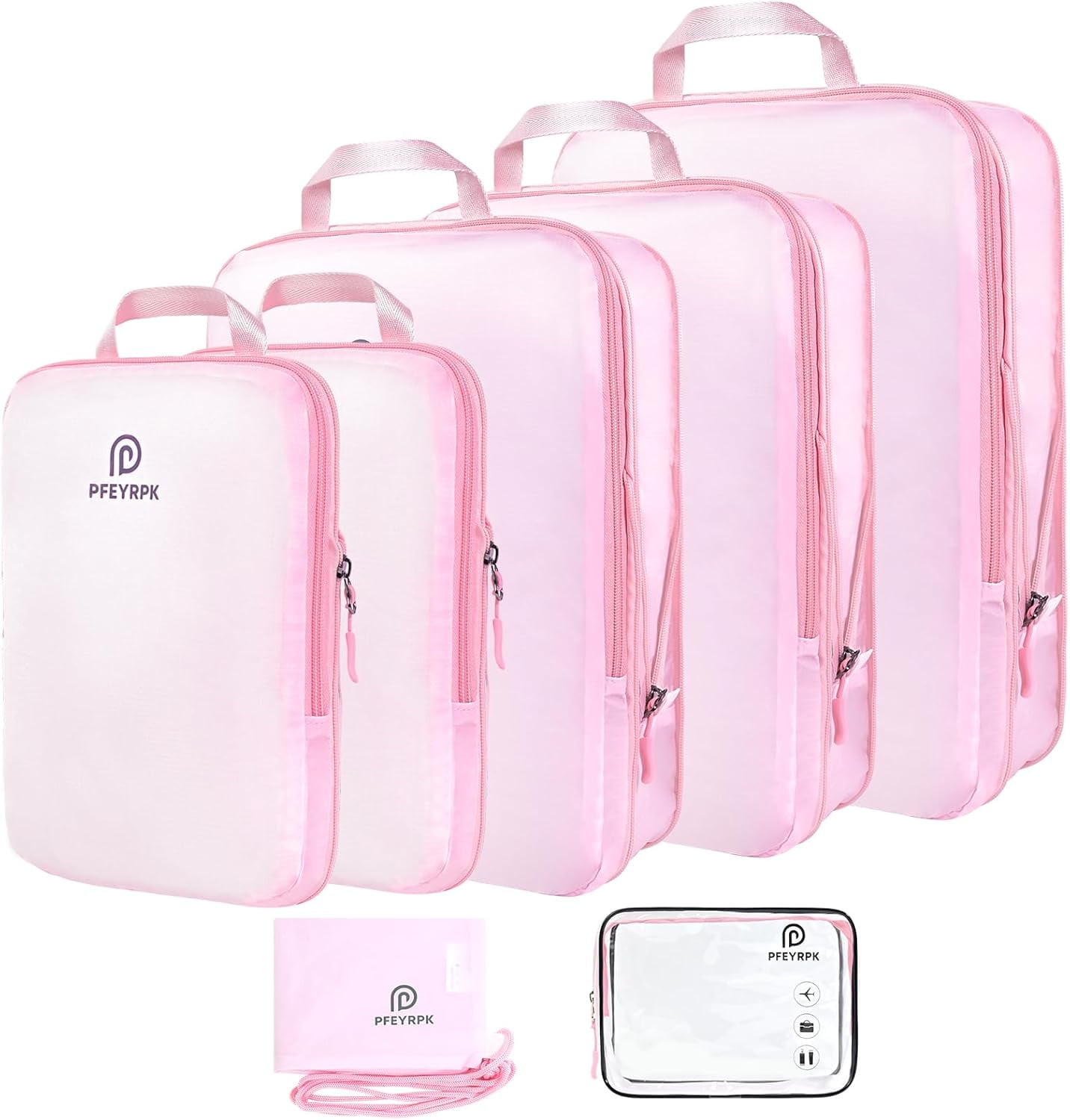 Lightweight Compression Packing Cubes for Suitcases, Compressible ...