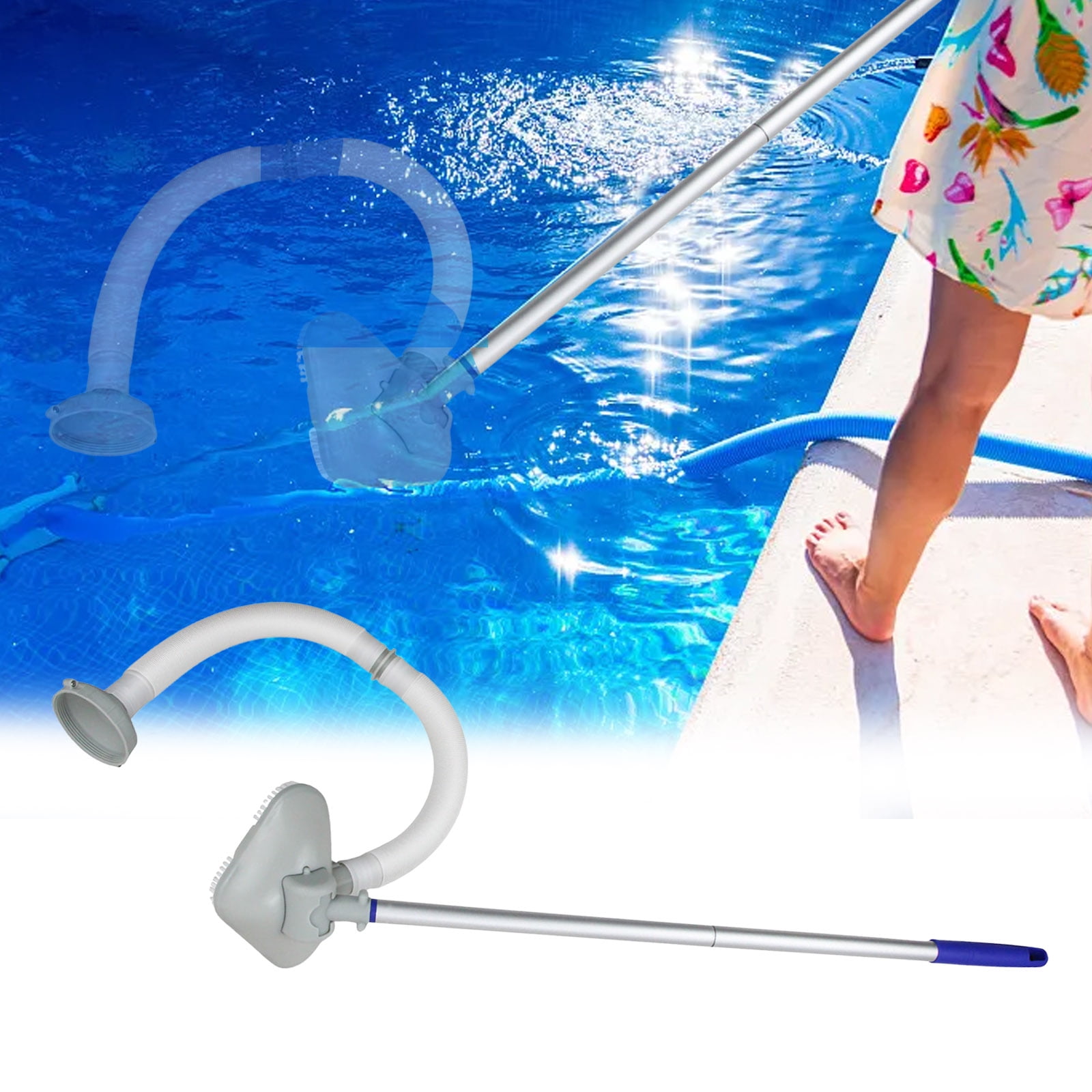 Lightweight Cordless Handheld Pool Vacuum Cleaner,Powerful Above Ground ...