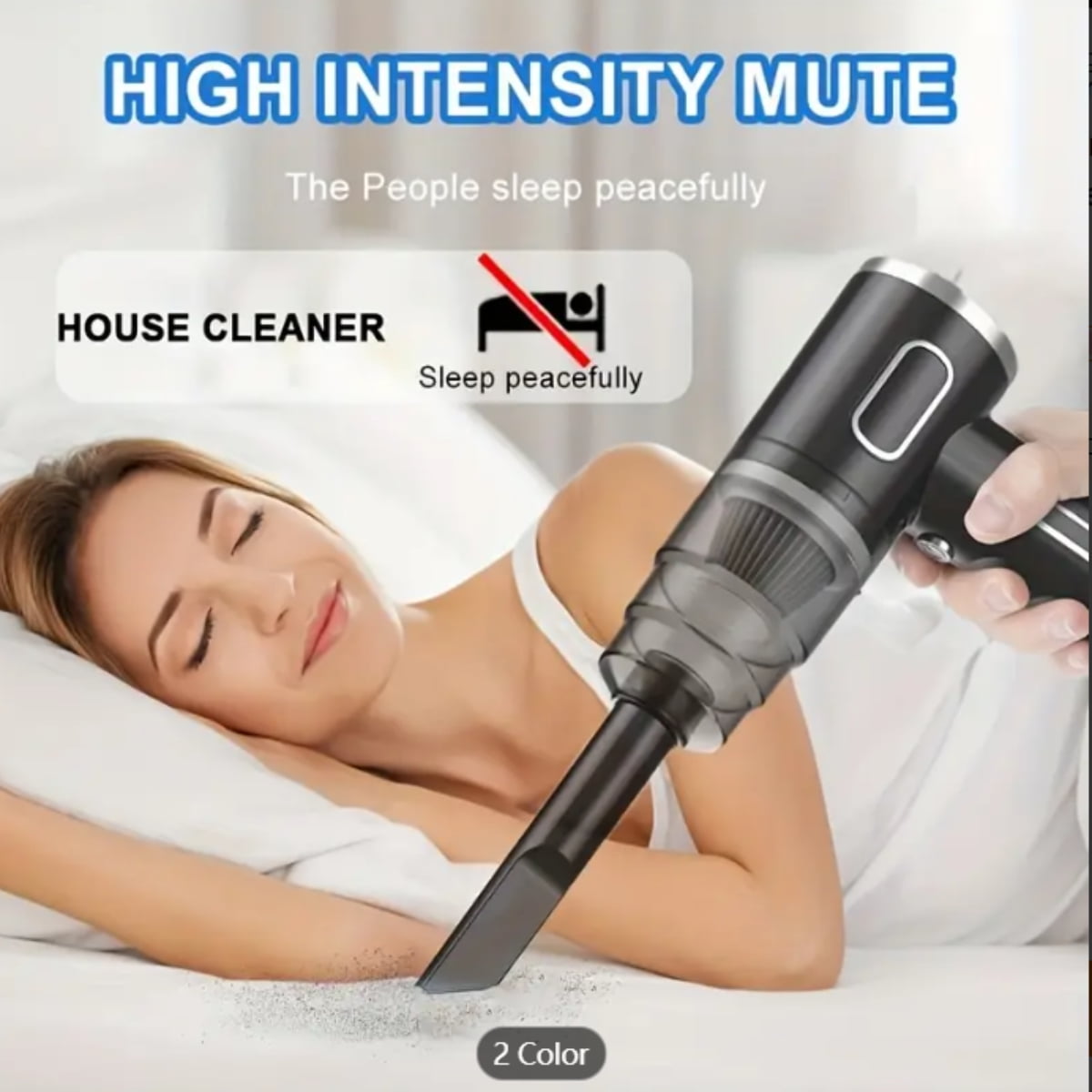 Lightweight Cordless Handheld Vacuum Cleaner for Car Home Office - Rechargeable Wireless Multi ...