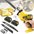 Lightweight Cordless Reciprocating Saw, Lithium Electric Hand Saw with ...