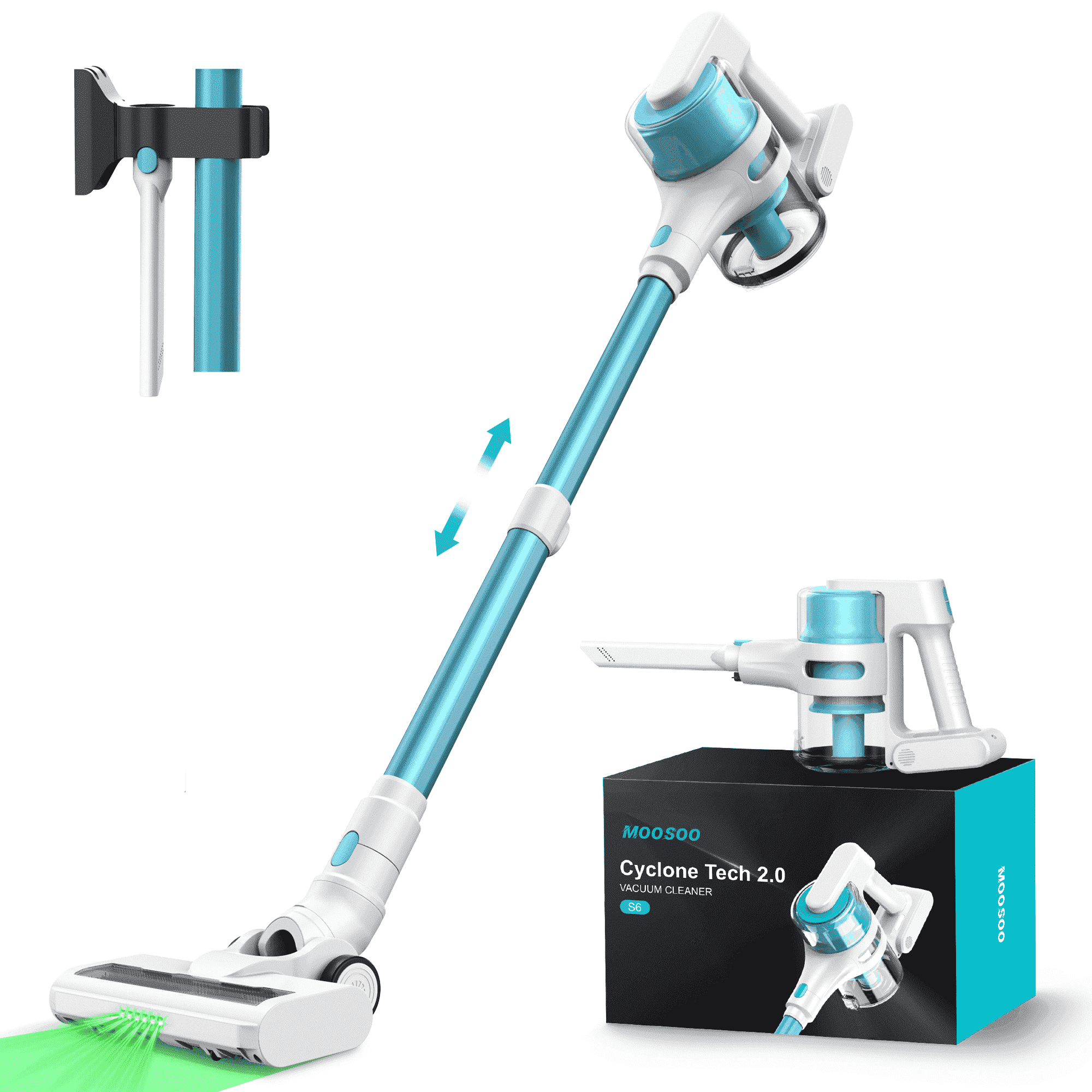 Lightweight Cordless Vacuum, 40 Mins Max Runtime, Type-C Charging ...