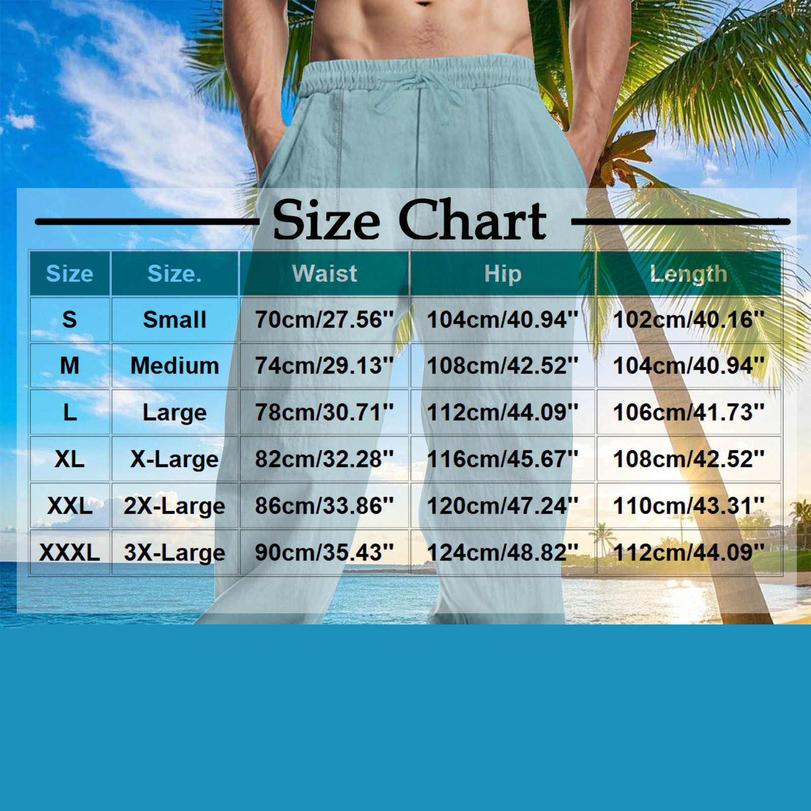 Lightweight Cotton Linen Pants Men Summer Drawstring Beach Pant Loose ...