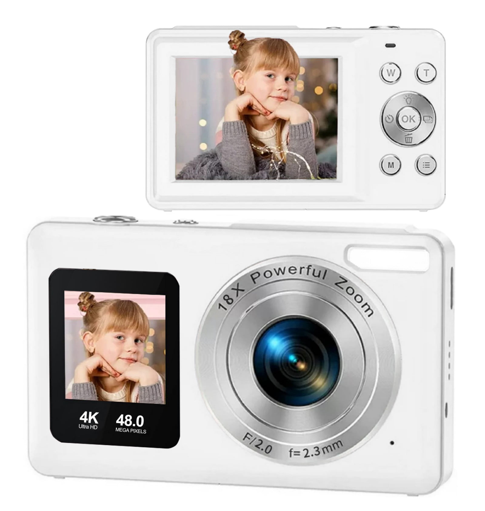 Lightweight Digital Camera With 4K Video Recording And Double Color ...