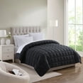 Lightweight Down Alternative All Season Oversized Comforter, Black ...