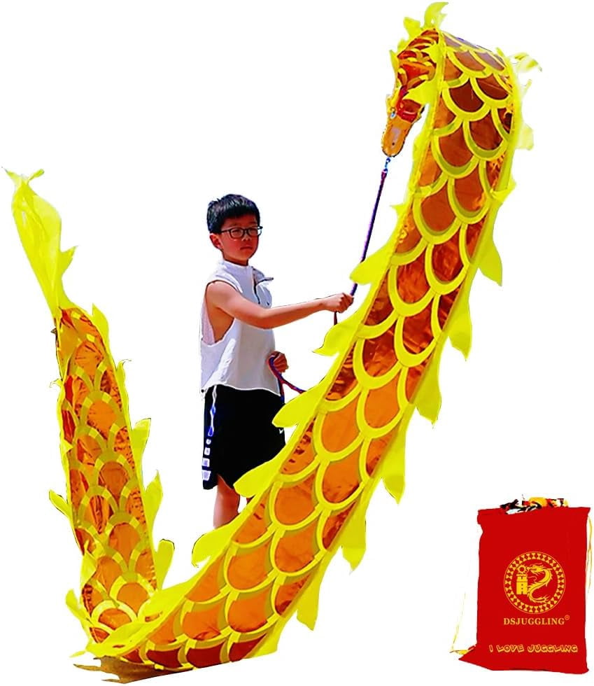Lightweight Dragon Poi with 3D Dragon Head & Swing Rope Combo for Kids ...