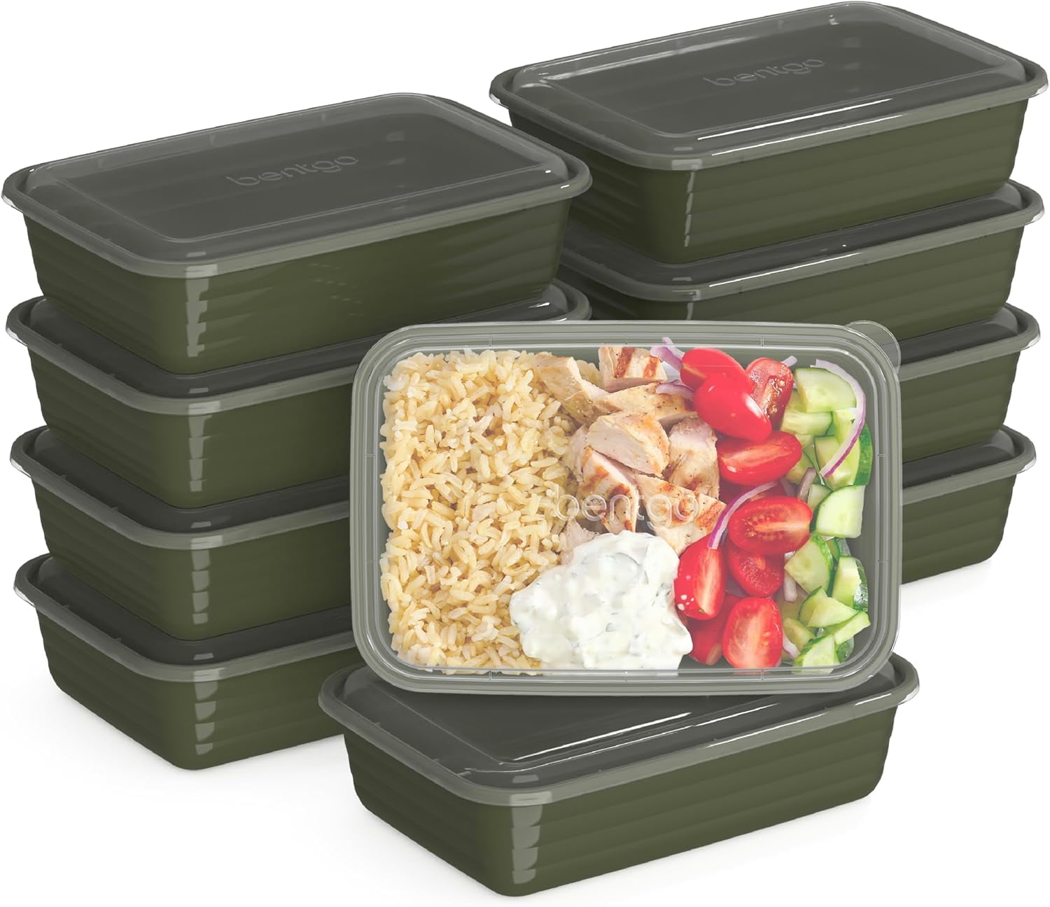 Lightweight, Durable, Reusable BPA-Free 1-Compartment Containers ...