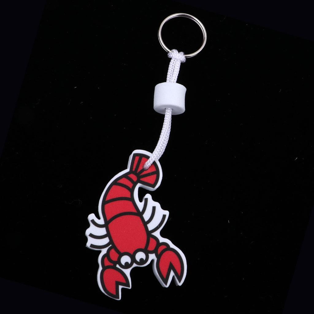 Lightweight EVA Floating Assorted Shape Key Keychain Floater - Crayfish ...