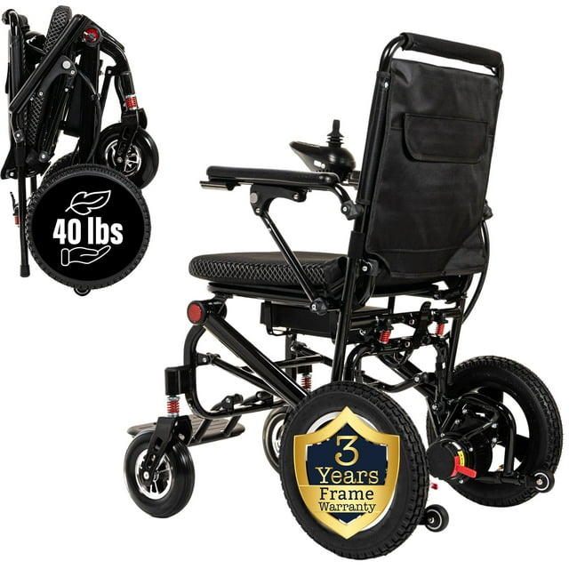 Lightweight Electric Wheelchair for Adults, Foldable Motorized Power ...