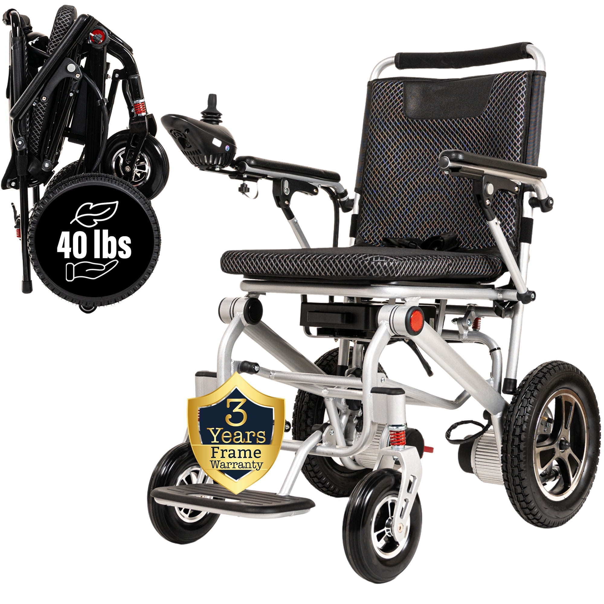 Lightweight Electric Wheelchair for Adults, Foldable Motorized Power ...