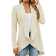 Lightweight Fall Cardigans For Women Solid Color Open Front Loose Fit ...