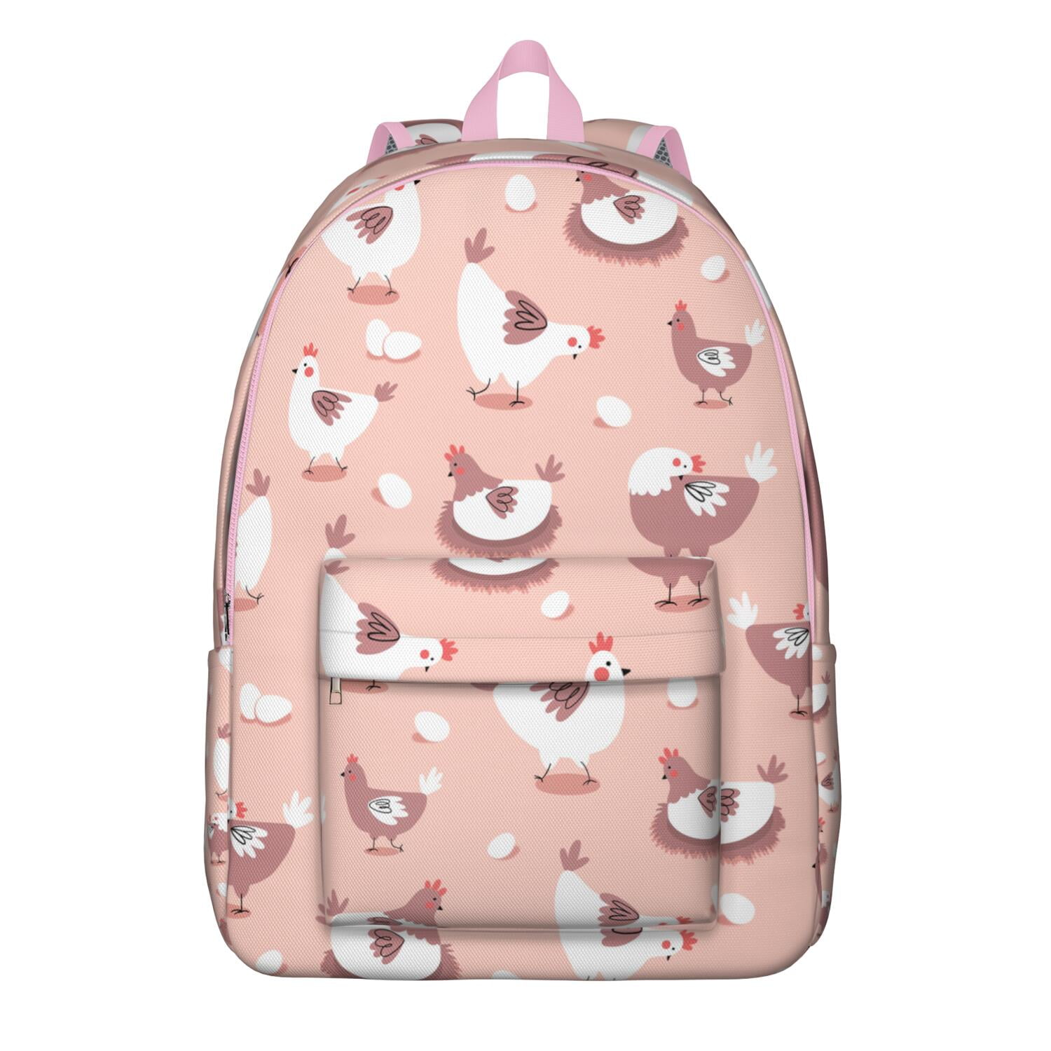 Lightweight Farmhouse Chicken Backpack, Waterproof School Bag with ...