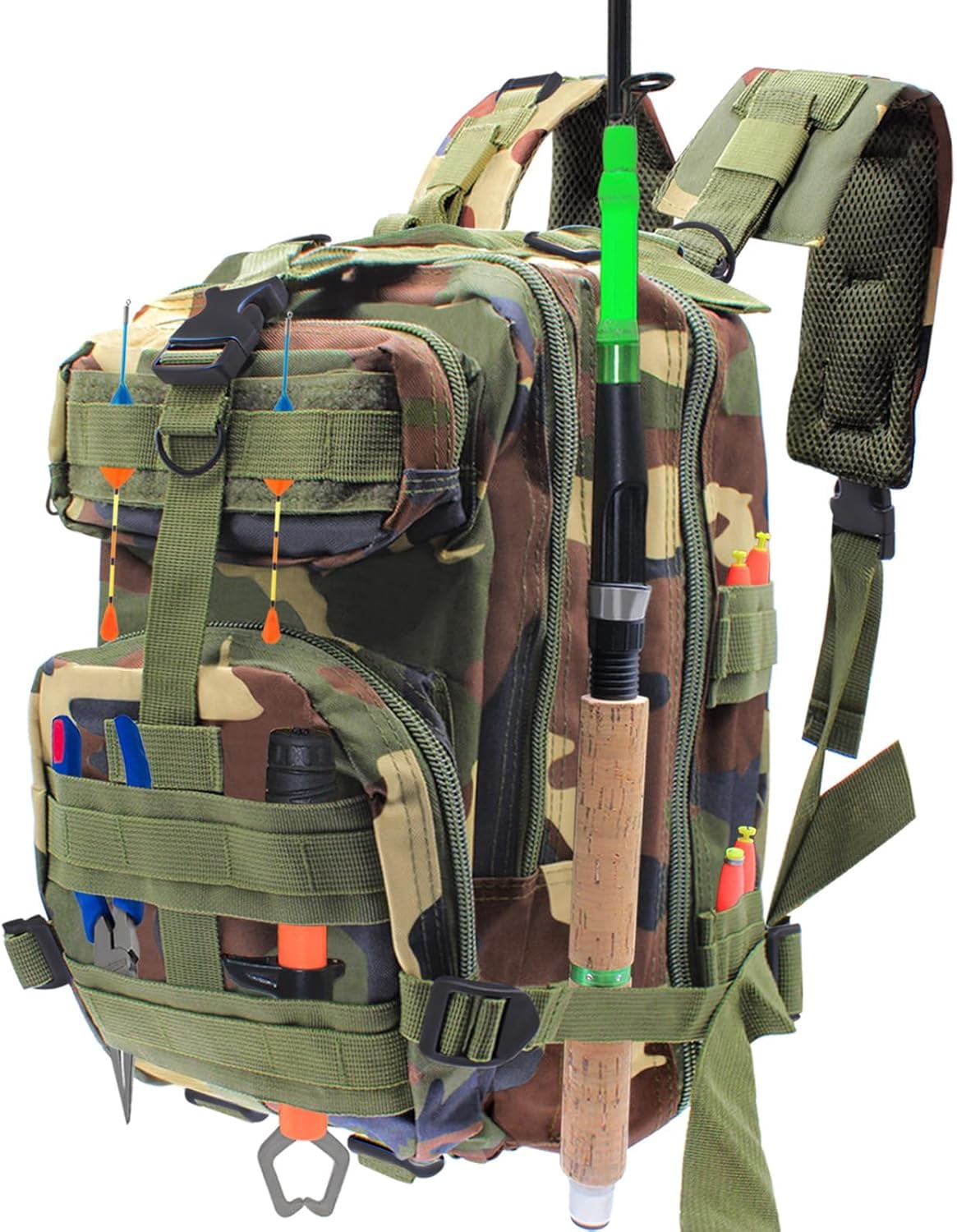 Lightweight Fishing Tackle Backpack Professional Water-Resistant All-in ...