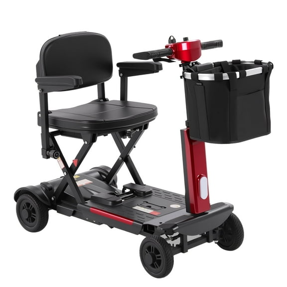 Edcsi Foldable Travel Motorized Scooter & Powered Electric Wheelchair ...