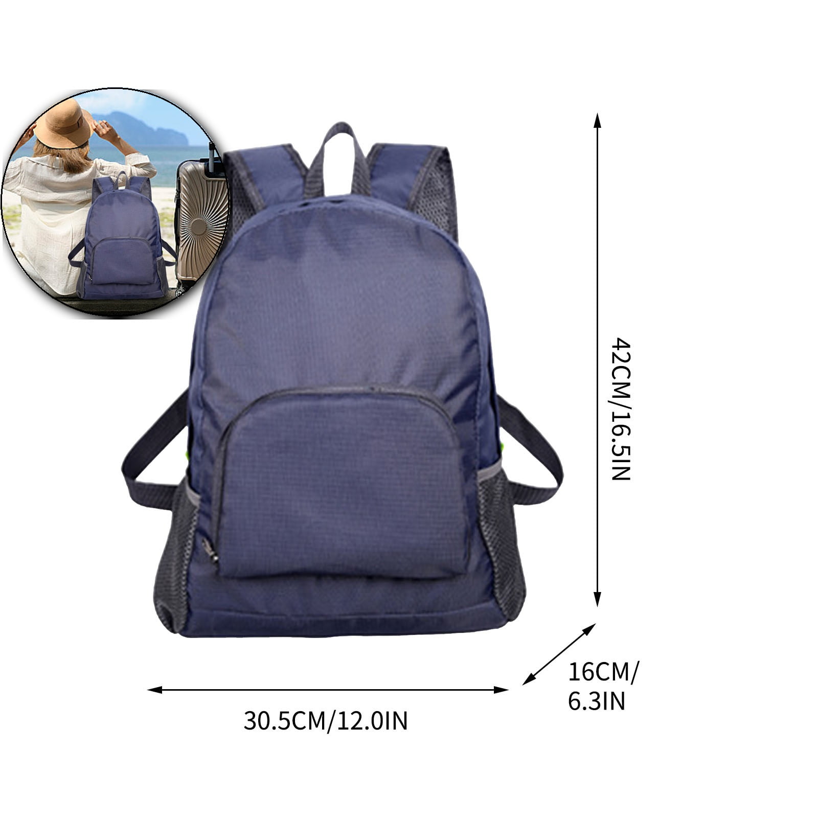 Lightweight Foldable Backpack, Minimalism Backpack, Fluorescent Color ...