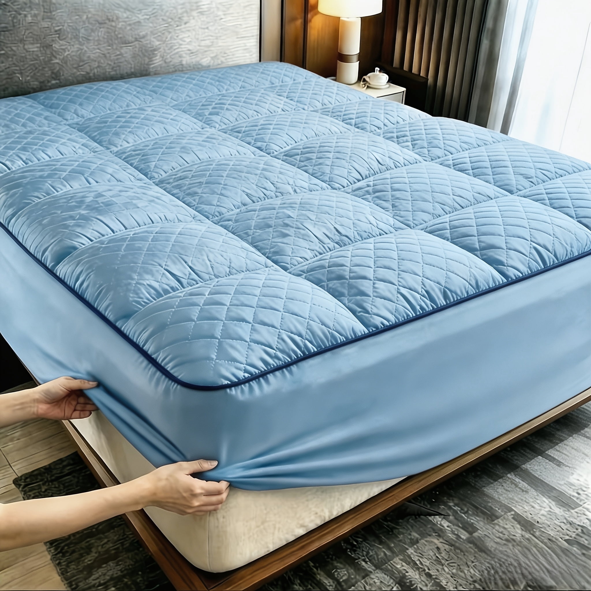 Lightweight Foldable Cooling Bed Mattress Topper, Portable Sleeping Mat ...