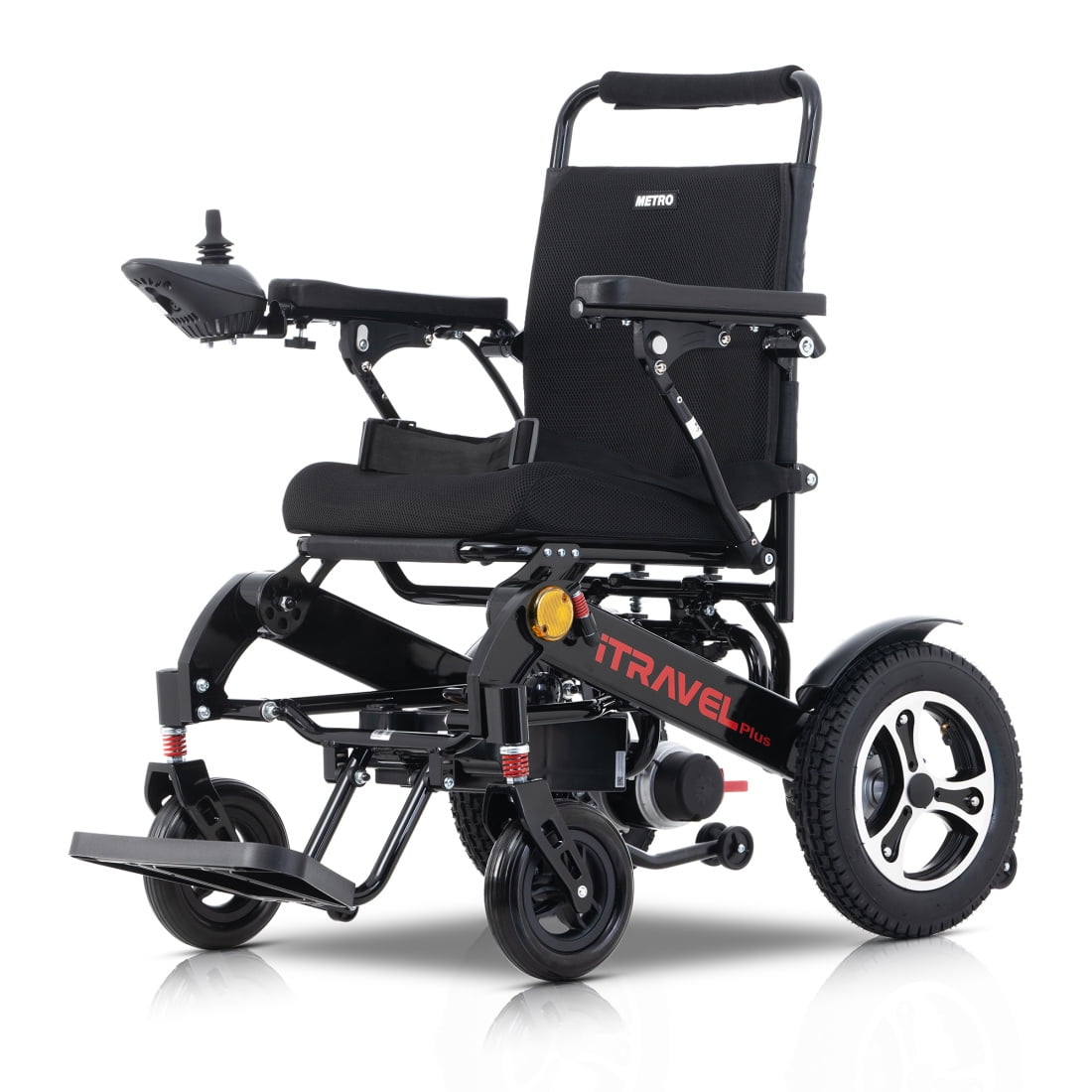 Lightweight Foldable Electric Wheelchair for Seniors & Travel, Portable ...