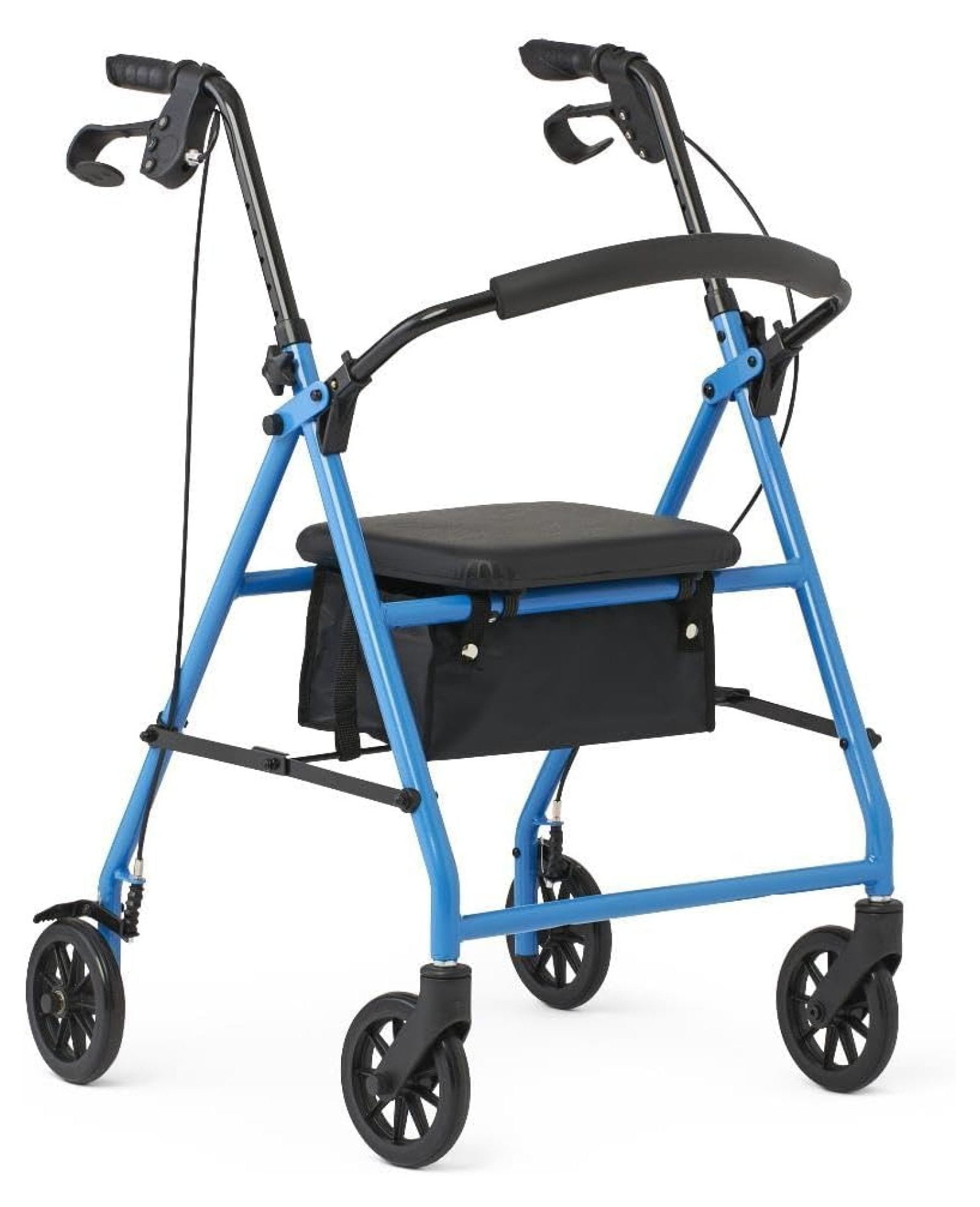 Lightweight Folding Steel Rollator Walker with Seat FSA/HSA Eligible ...