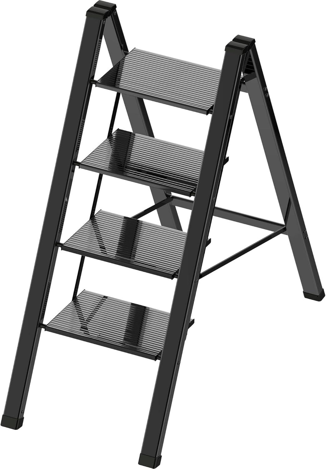 Lightweight Folding Step Ladder Household, Aluminum 4 Step Ladder ...