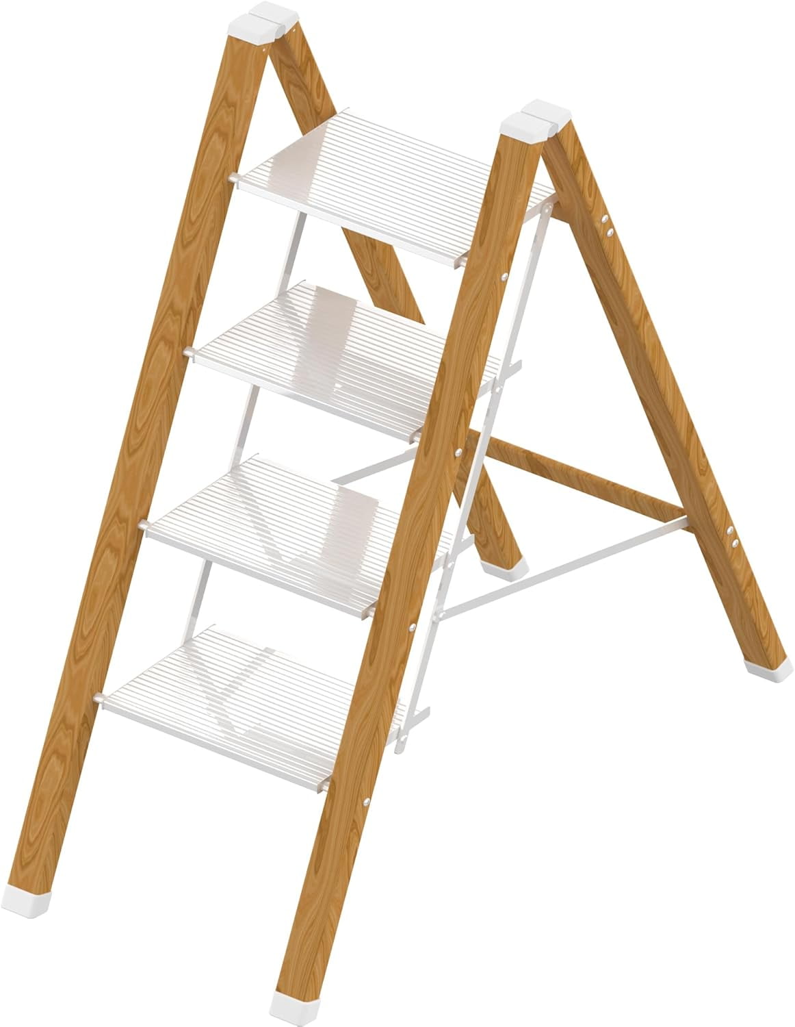 Lightweight Folding Step Ladder Household, Aluminum 4 Step Ladder ...