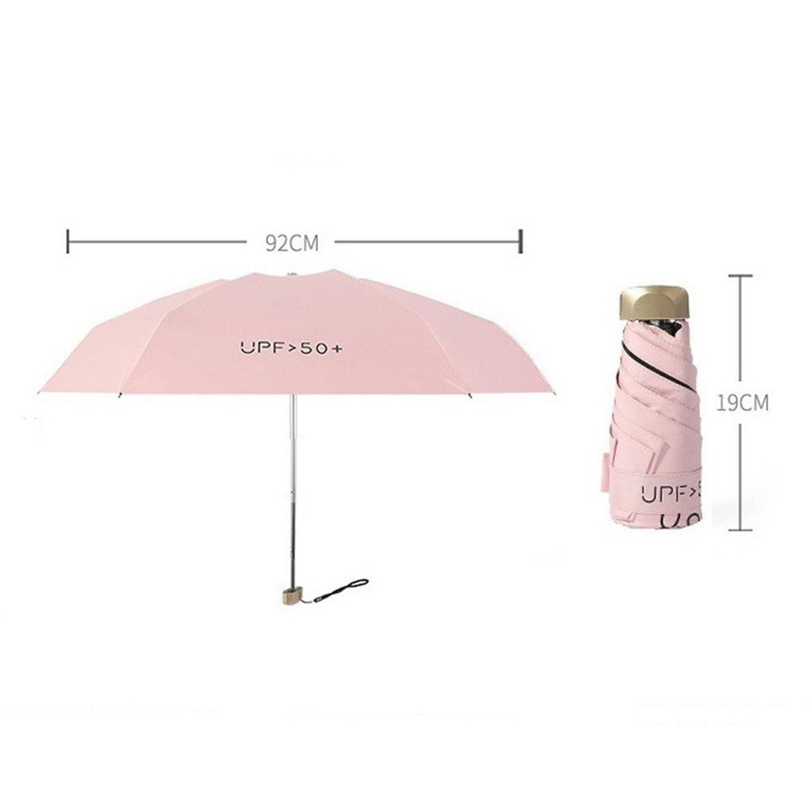 Small, Sturdy & Durable Lightweight Folding Umbrella UV Protection ...