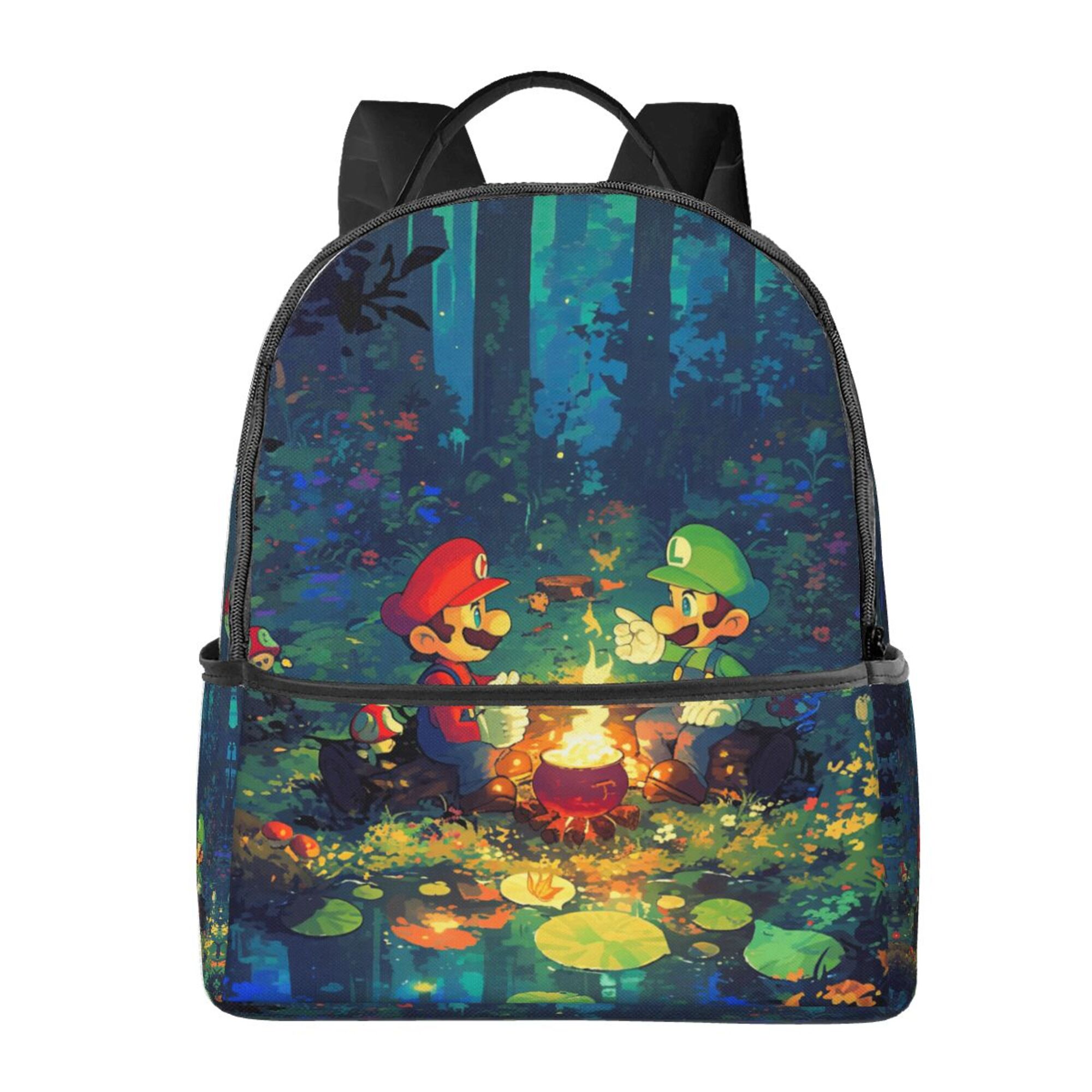 Lightweight Forest Night Su-per Ma-rio Bros Backpack, Ergonomic Holiday ...