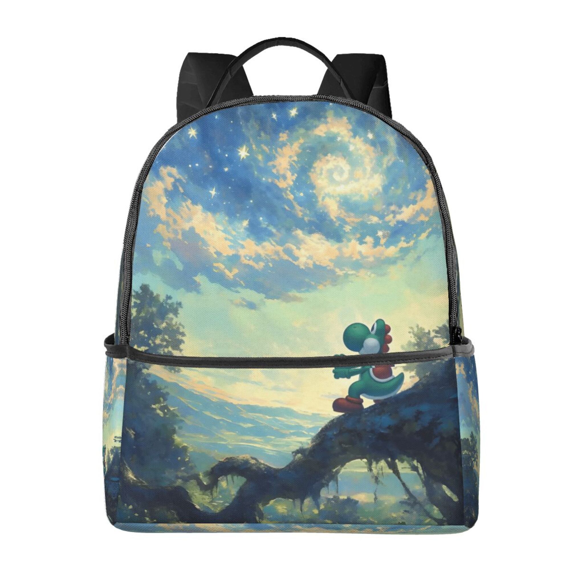 Lightweight Galaxy Su-per Ma-rio Yoshi Backpack, Ergonomic Holiday ...