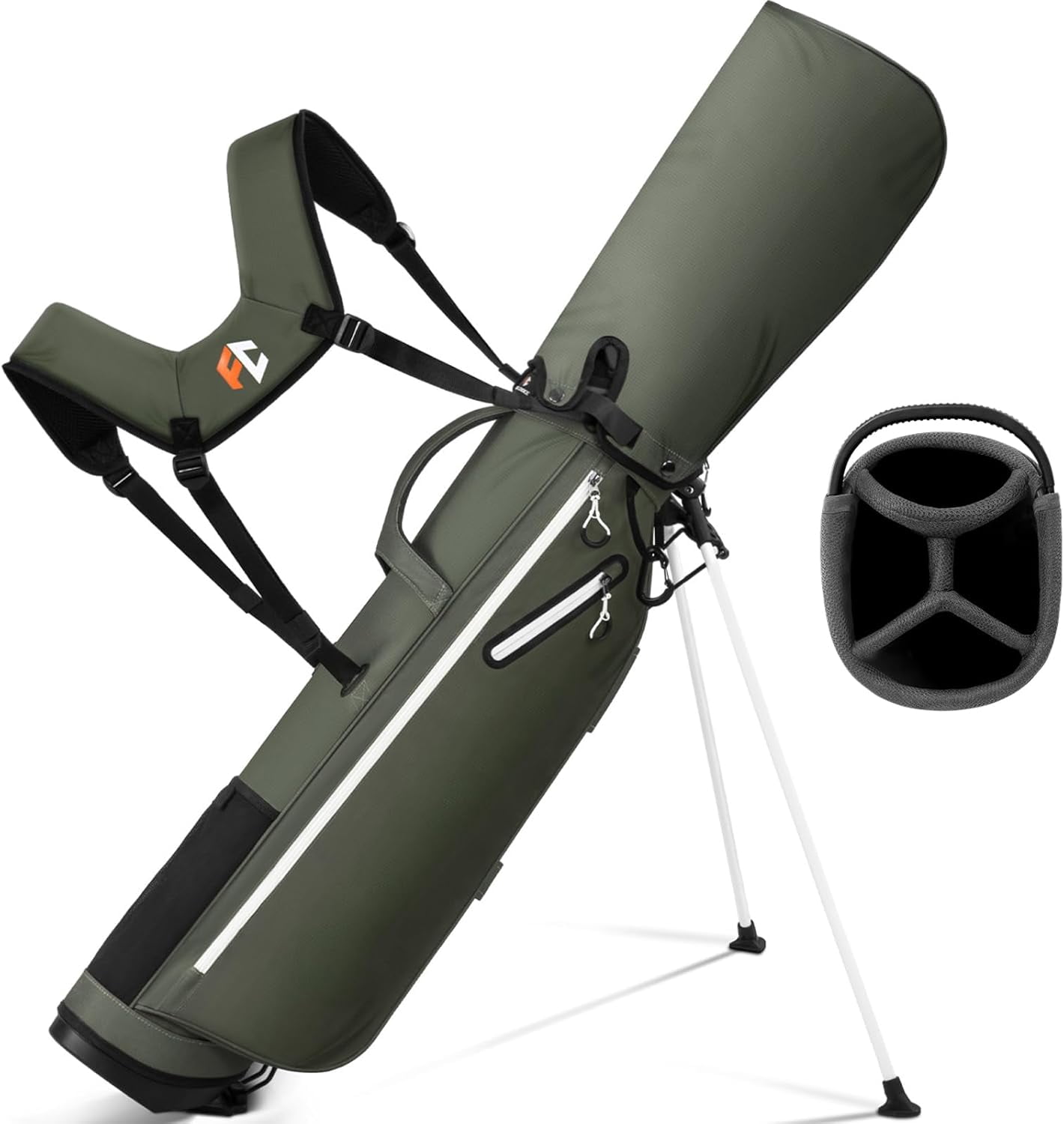 Lightweight Golf Stand Bag, 4-Way Full-Length Dividers, Holds Up to 10 ...