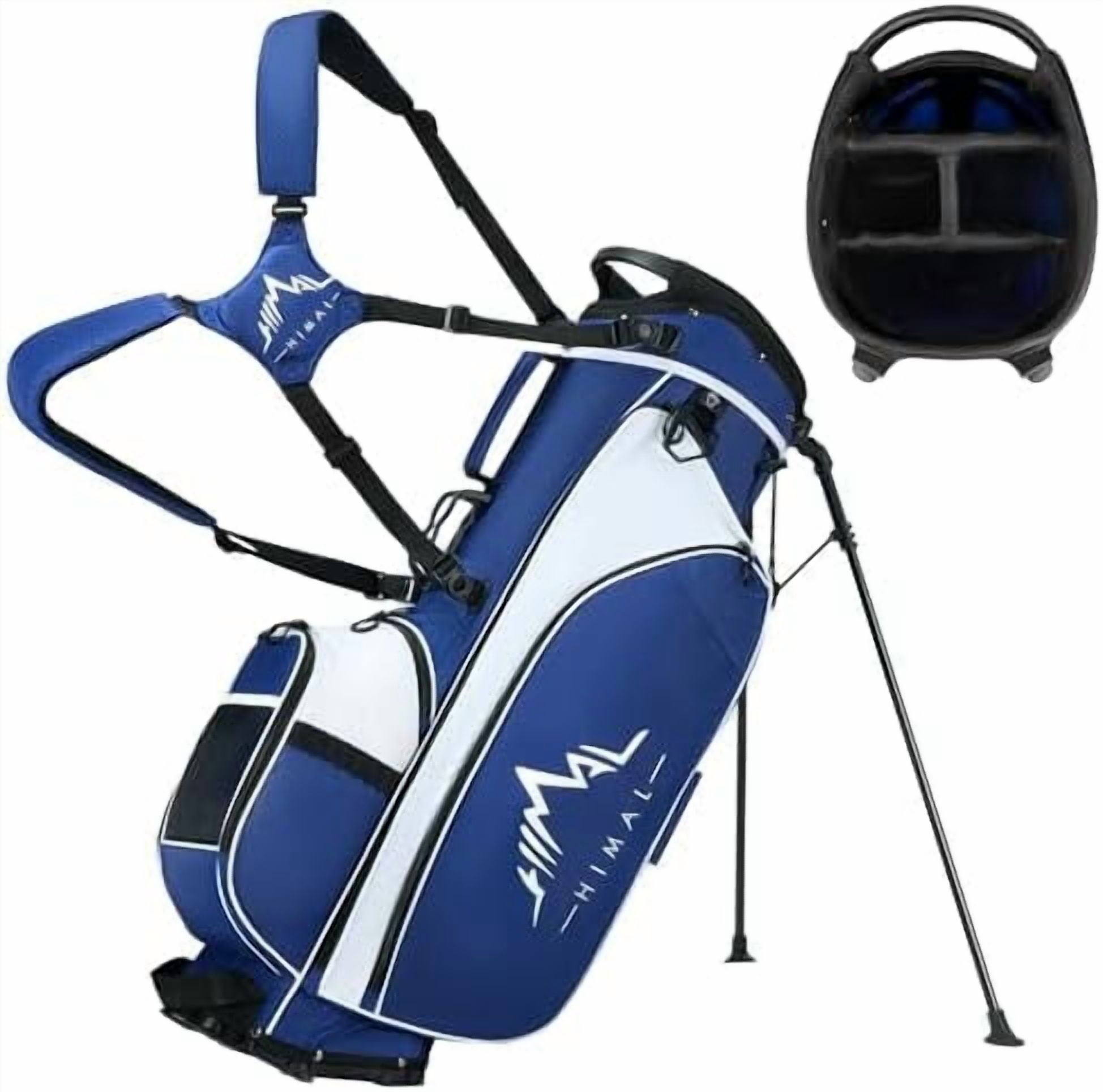 Lightweight Golf Stand Bag with 4-Way Full-Length Divider, Foldable ...