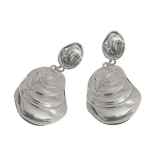 Lightweight Hammered Drop Earrings Stylish Gold/Silver Plated Drop ...