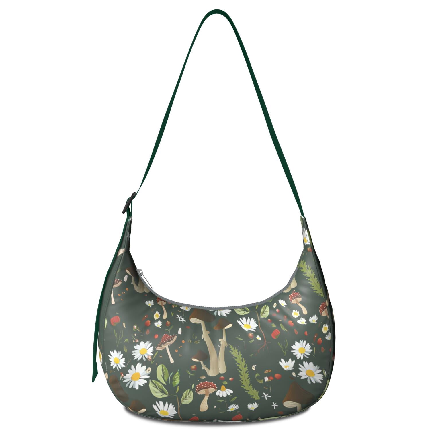 Lightweight Hobo Bag featuring Sunflower and Daisy Print Adjustable ...