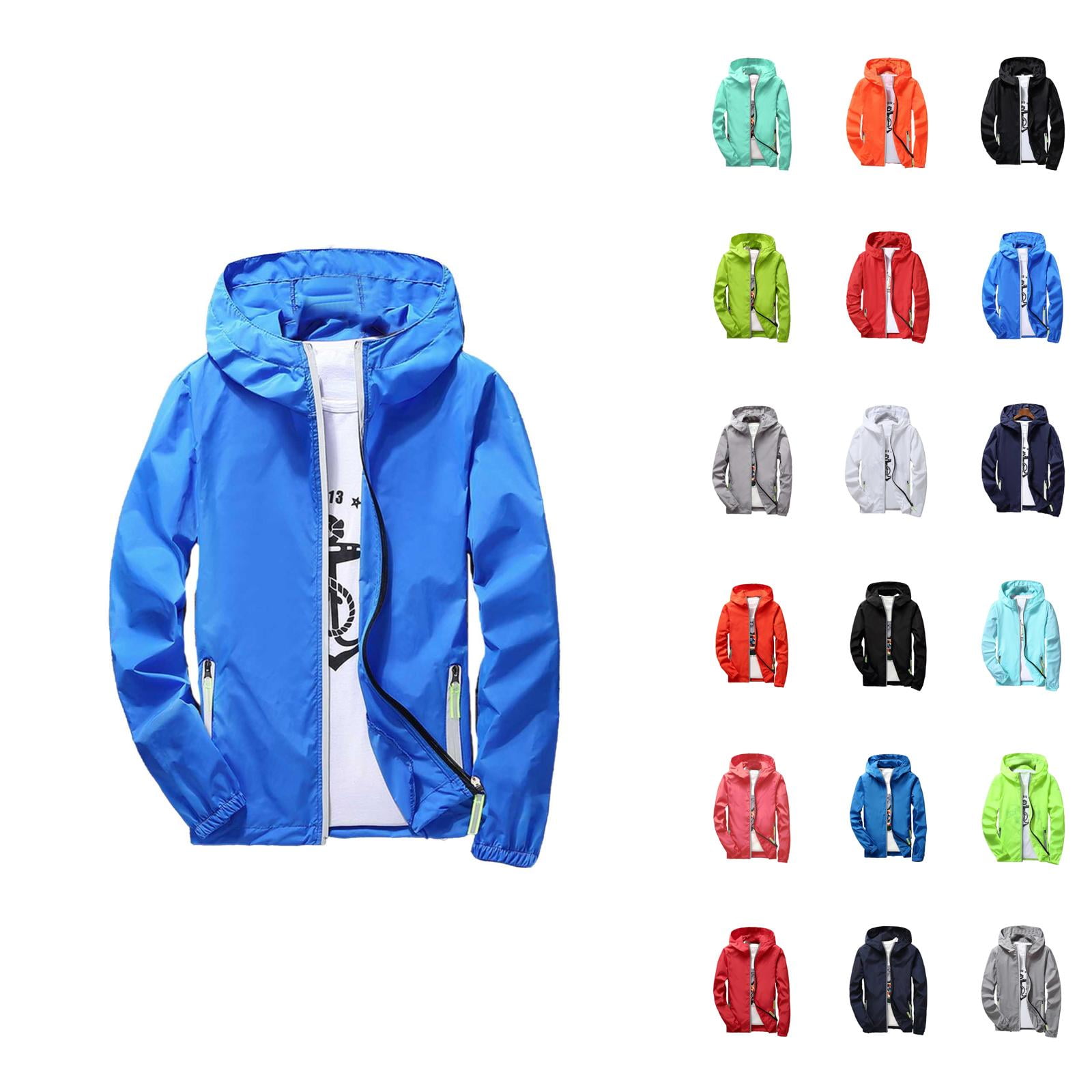Lightweight Jackets for Men Long Sleeve Plus Size Quick Drying ...