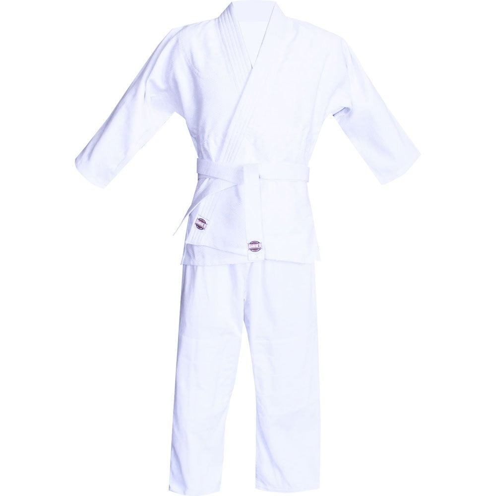 Lightweight Karate Uniform 8oz, Polyester-Cotton Martial Arts Gi for Training & Sparring ...