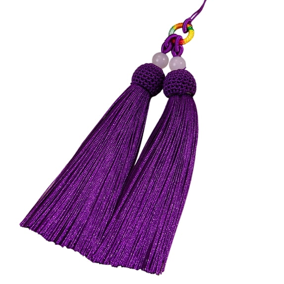 Lightweight Keychain with Double Tassels Multipurpose Vertical Tassels ...