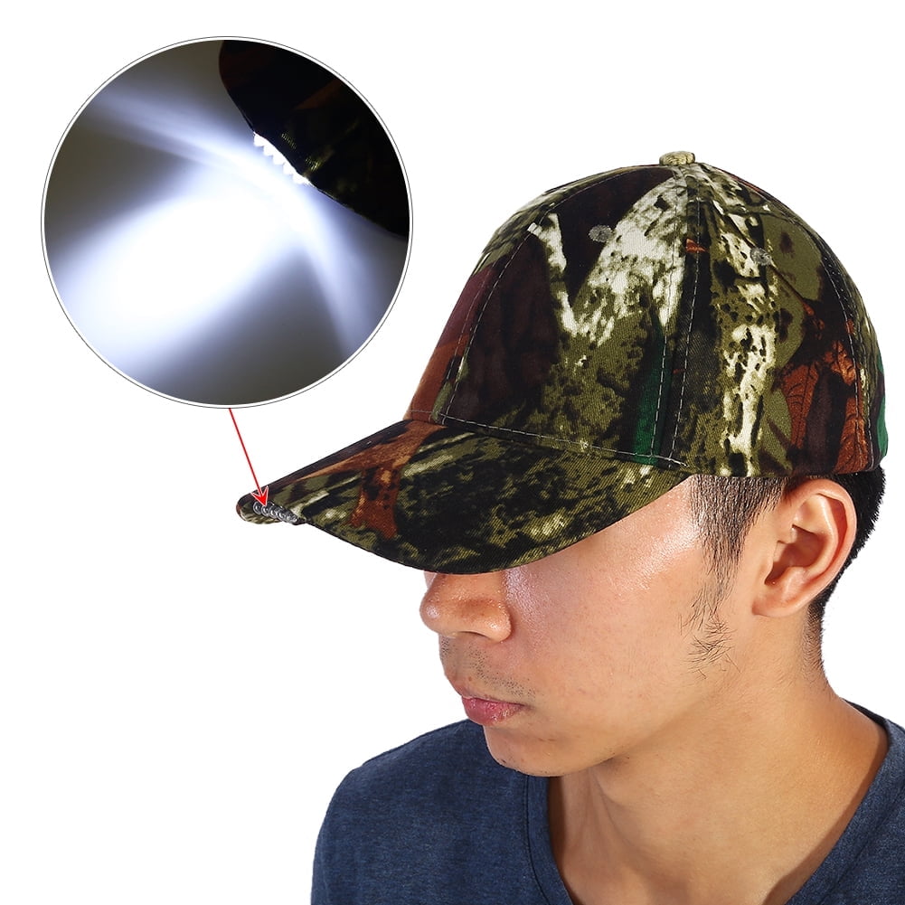 Lightweight LED Cotton Adjustable Baseball Cap Headlight Hat Night ...