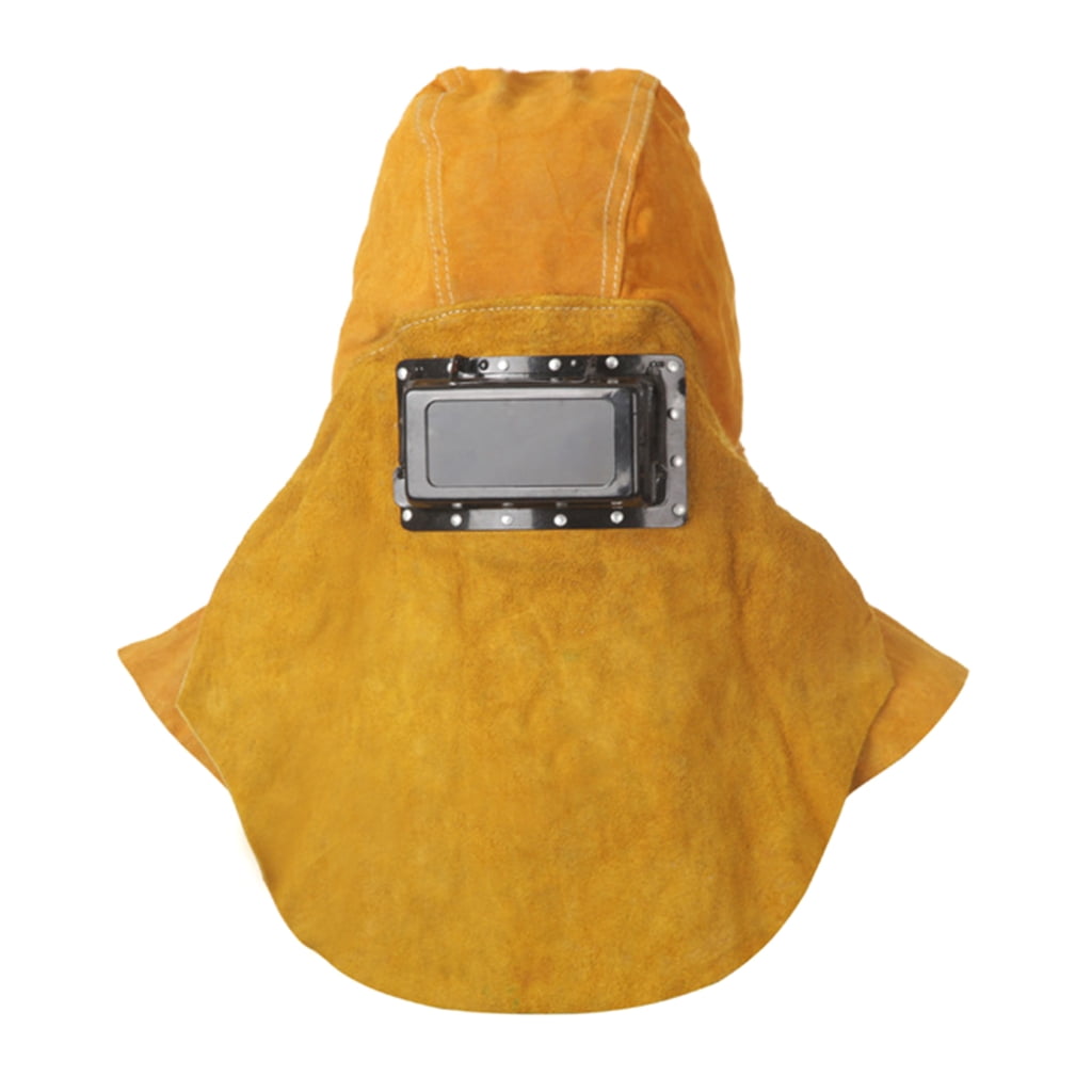 Lightweight Leather Welding Mask Complete Coverage Adjustable Welder ...