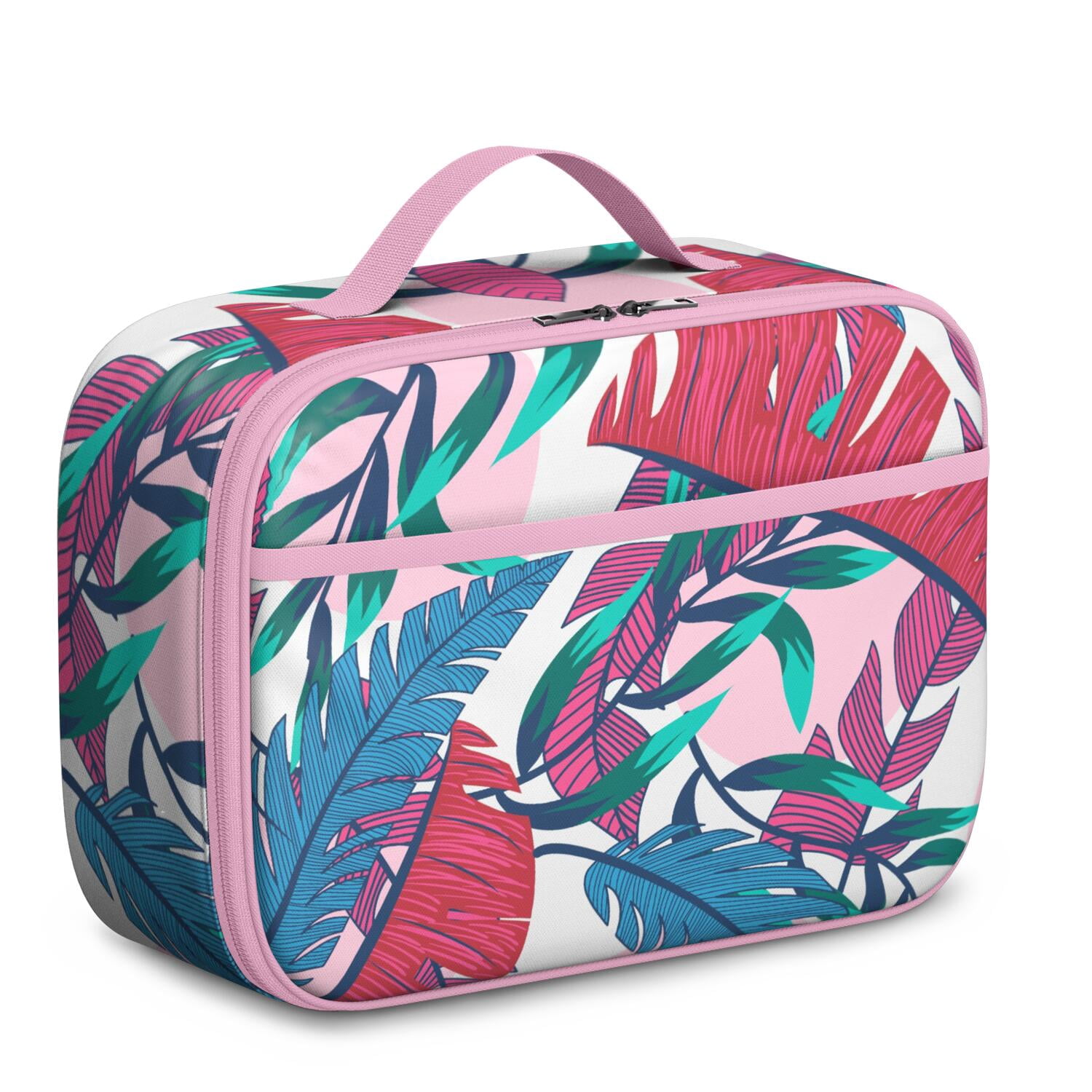 Lightweight Lunch Bag With Hawaiian Floral And Jungle Leaves Pattern ...