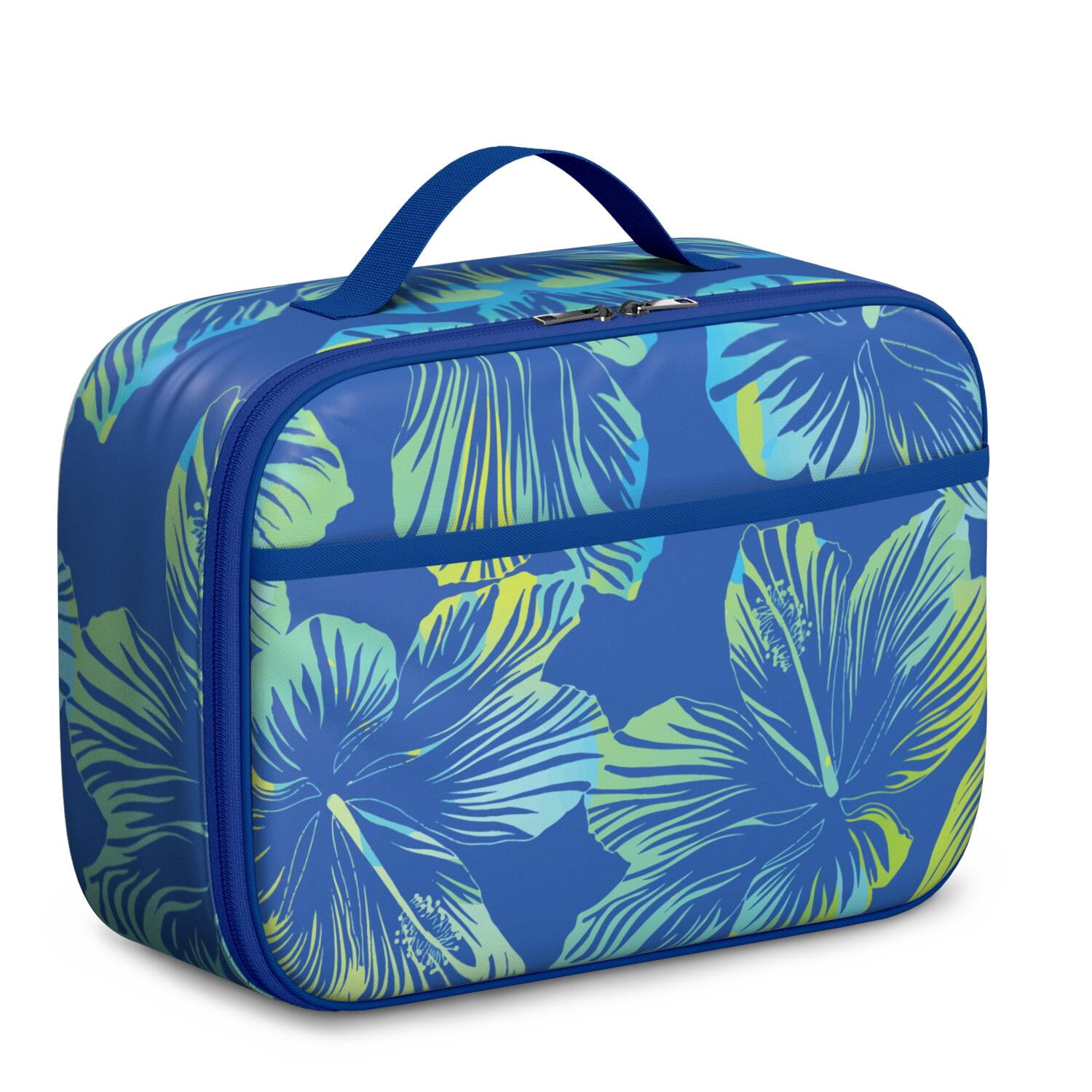 Lightweight Lunch Bag With Palm Leaf And Exotic Floral Print, Insulated ...
