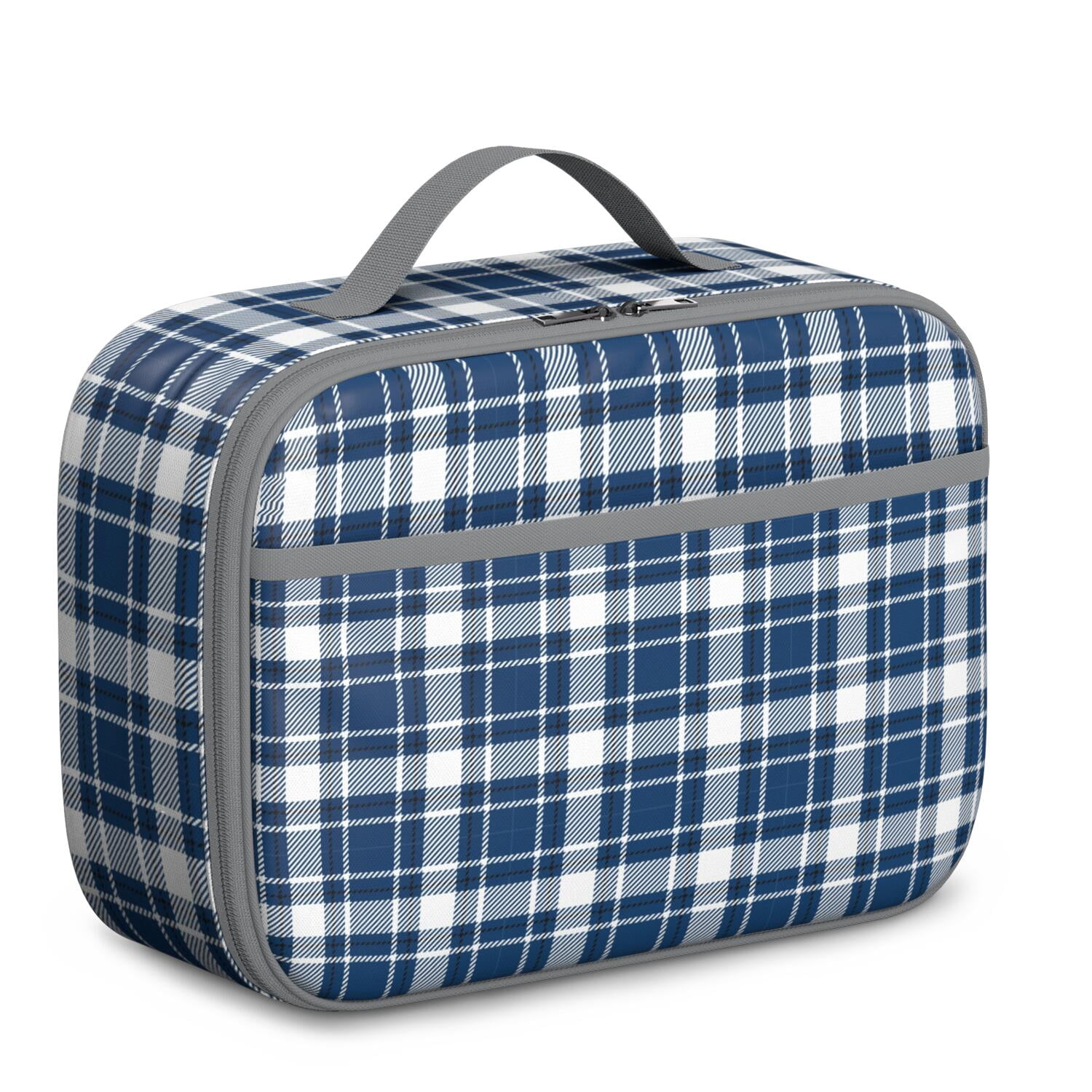 Lightweight Lunch Bag With Vintage Checkered Pattern, Insulated Durable ...