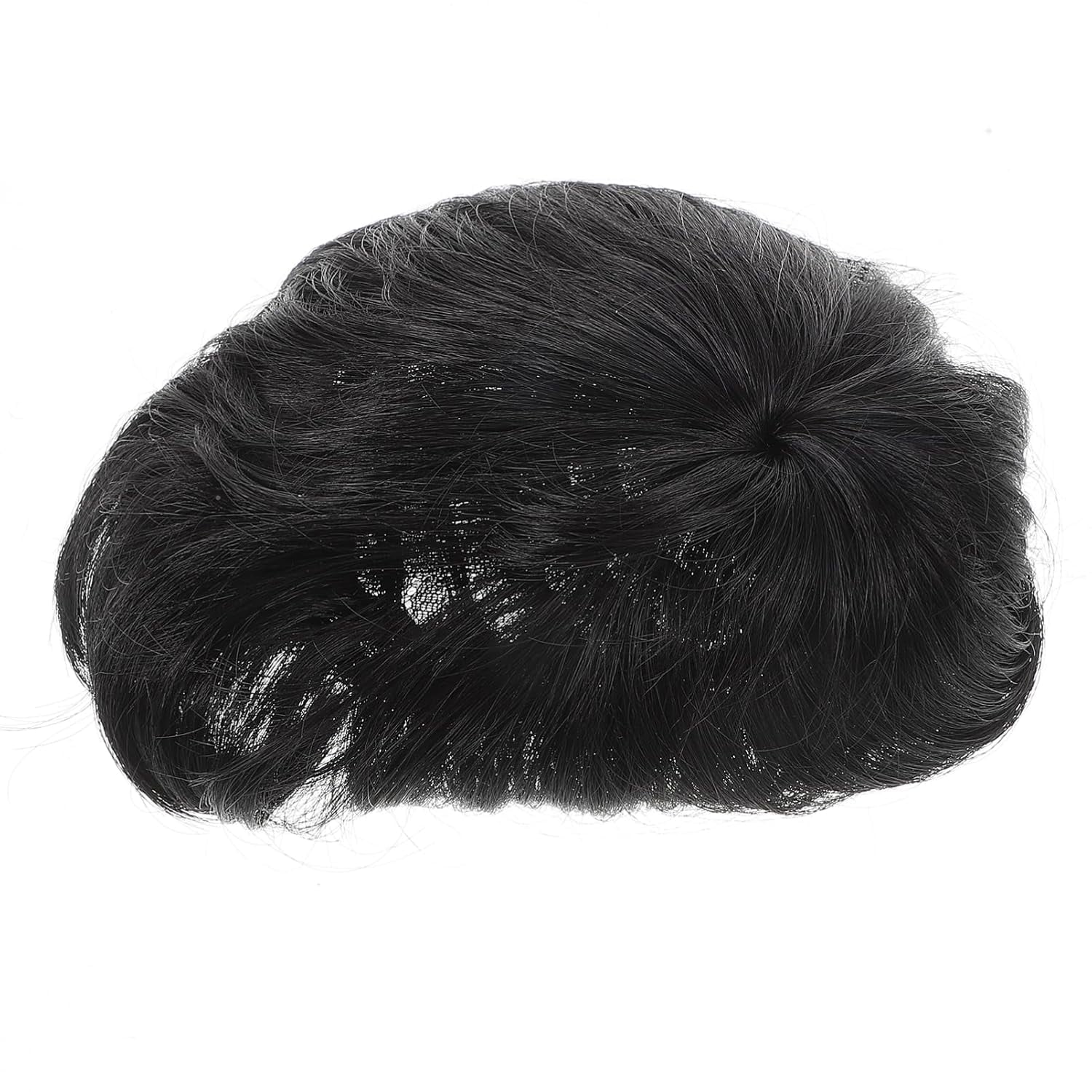 Lightweight Male Hair for Bald Spots Seamless Replacement Hair Toupee for Middle Aged Men ...