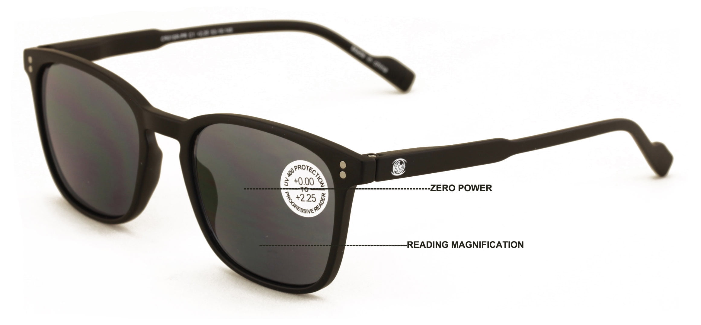 Lightweight Men Progressive Bifocal Reading Sunglasses – No Line, No ...