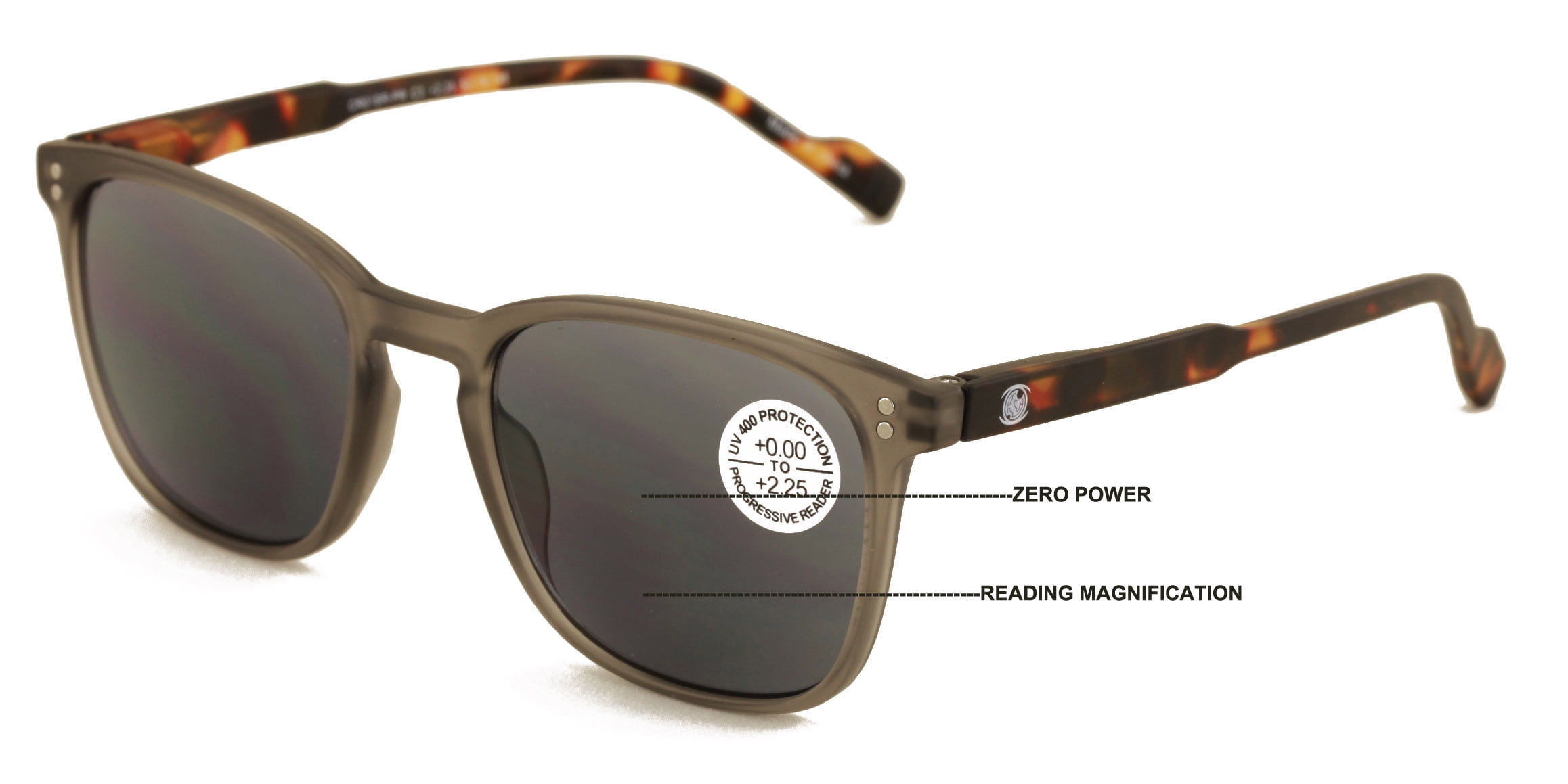 Lightweight Men Progressive Bifocal Reading Sunglasses – No Line, No ...