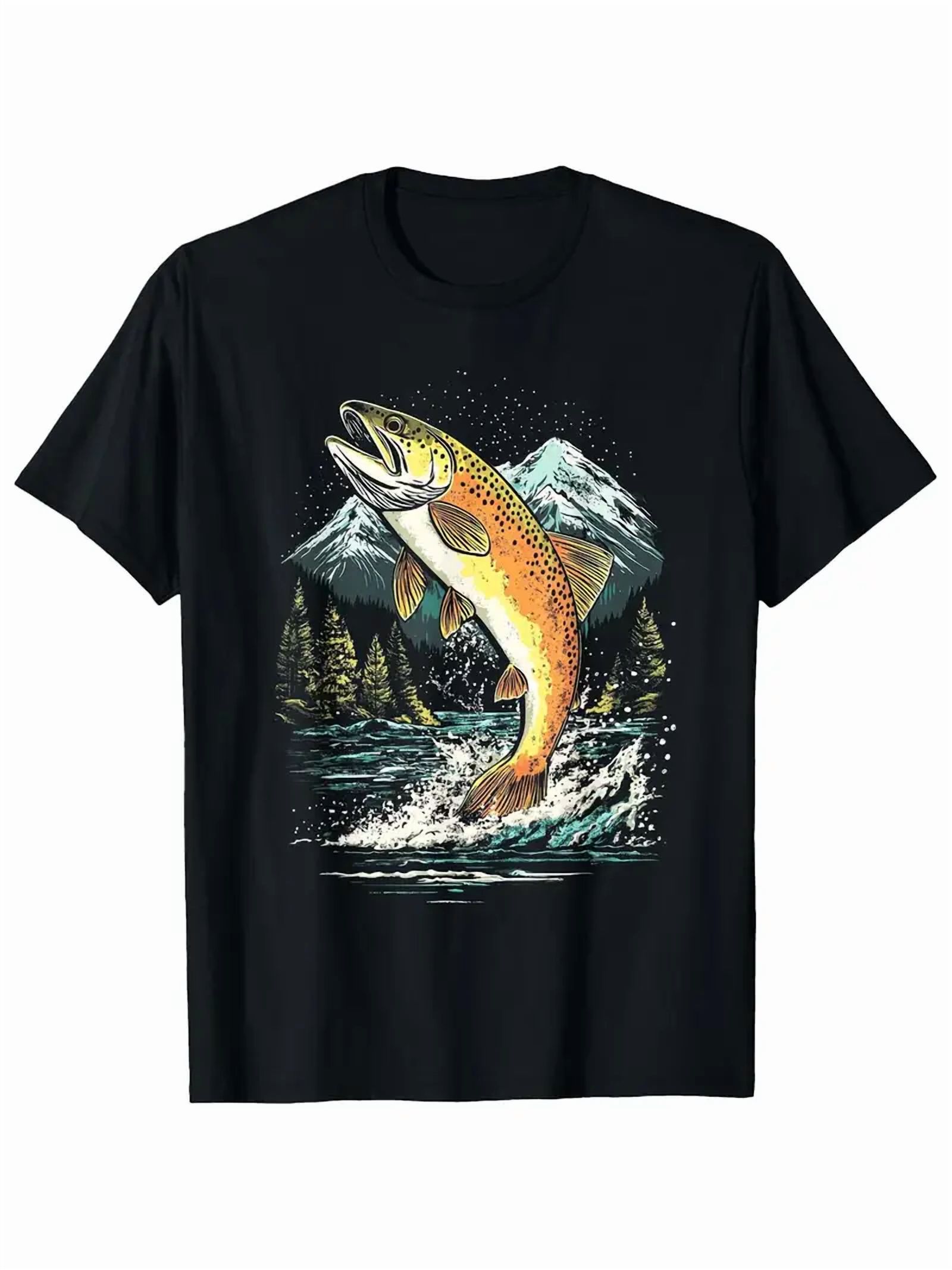 Lightweight, Men's 100% Cotton Crew Neck T-Shirt, Casual Style, Regular ...