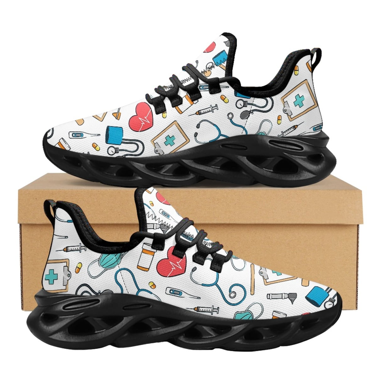 Lightweight Mesh Sneakers Women's Nursing Shoes Fashion Medical Nurse ...