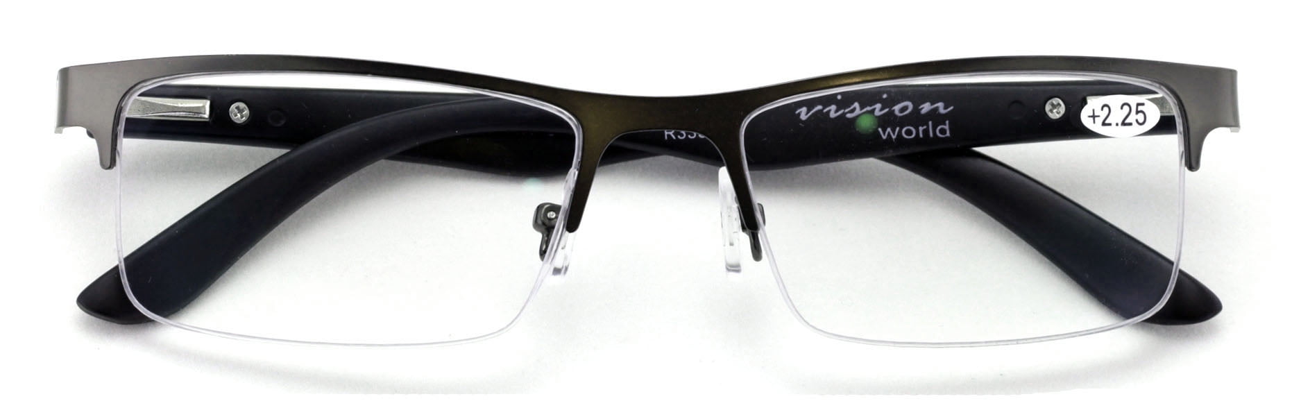 Lightweight Metal Half Rim Reading Glasses With Anti-reflective AR ...