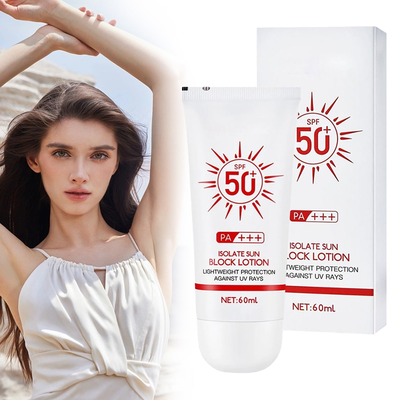 Lightweight Moisture Isolation Sunscreen SPF 50+++ - Hydrating Broad ...