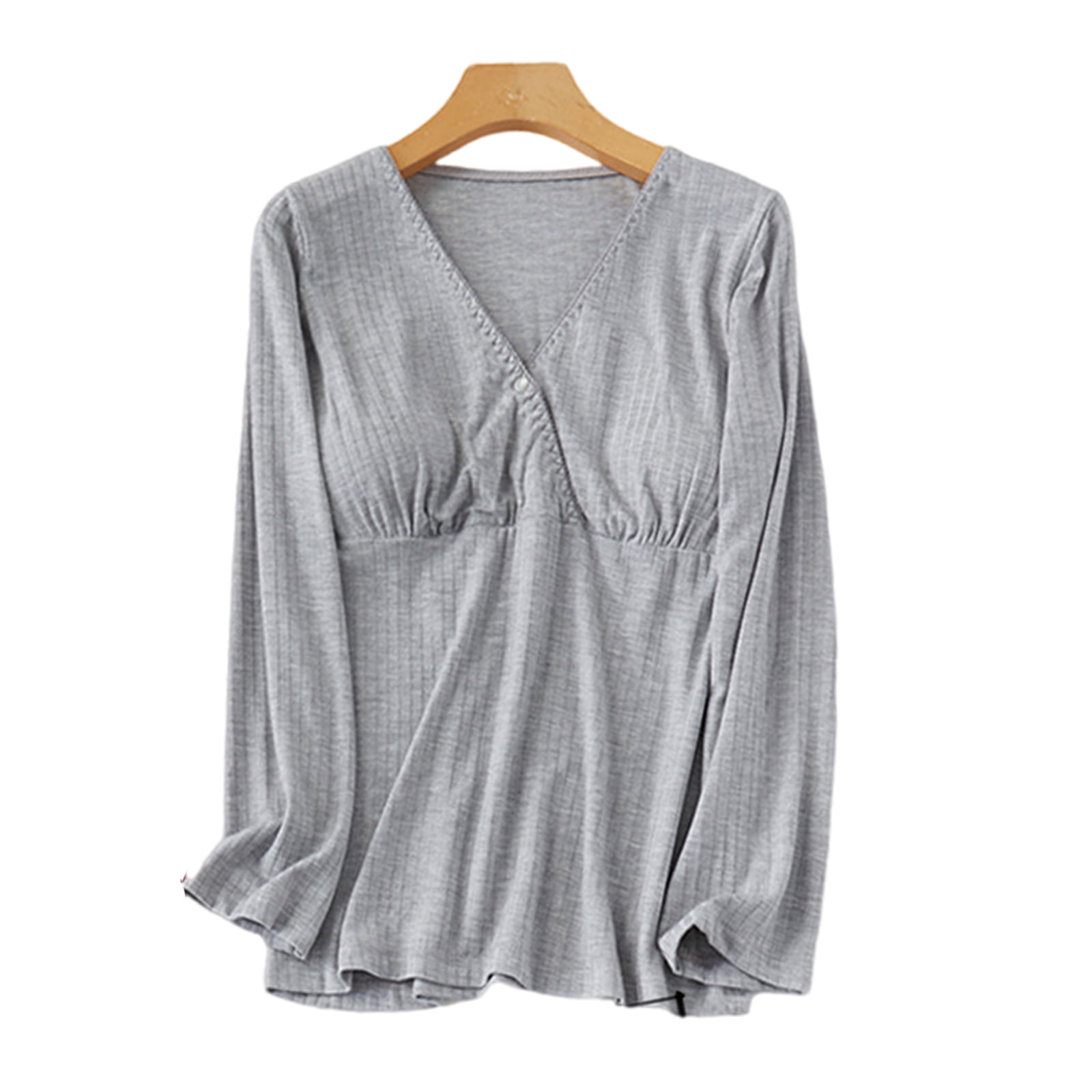 Lightweight Nursing Sleepwear Easy Breastfeeding Access Stretchy ...