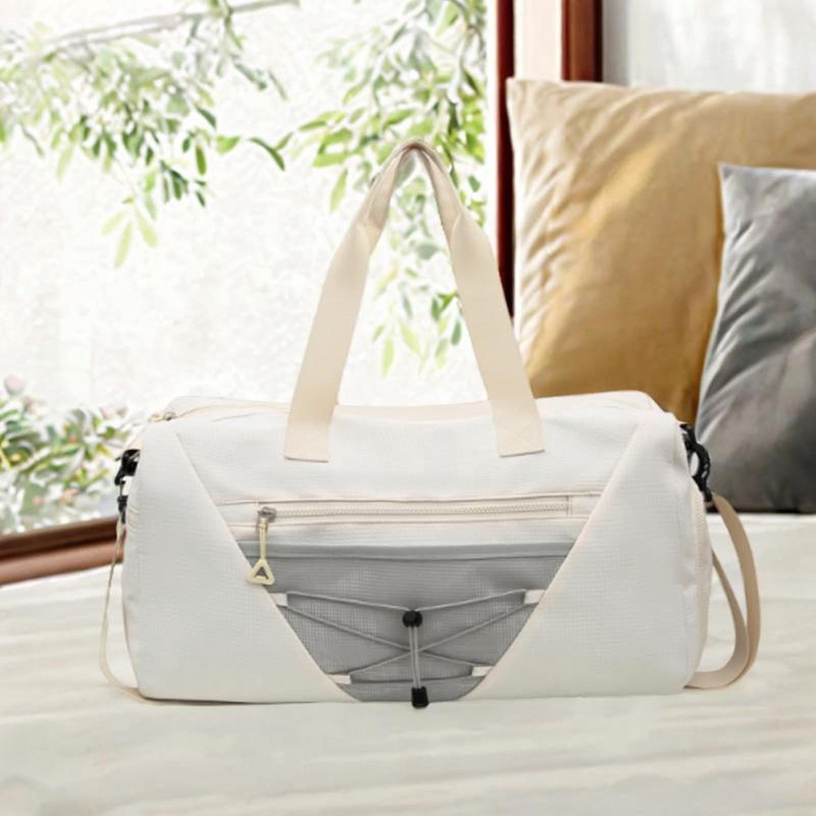 Lightweight Nylon Sports Duffel Bag with Separate Shoe Compartment ...