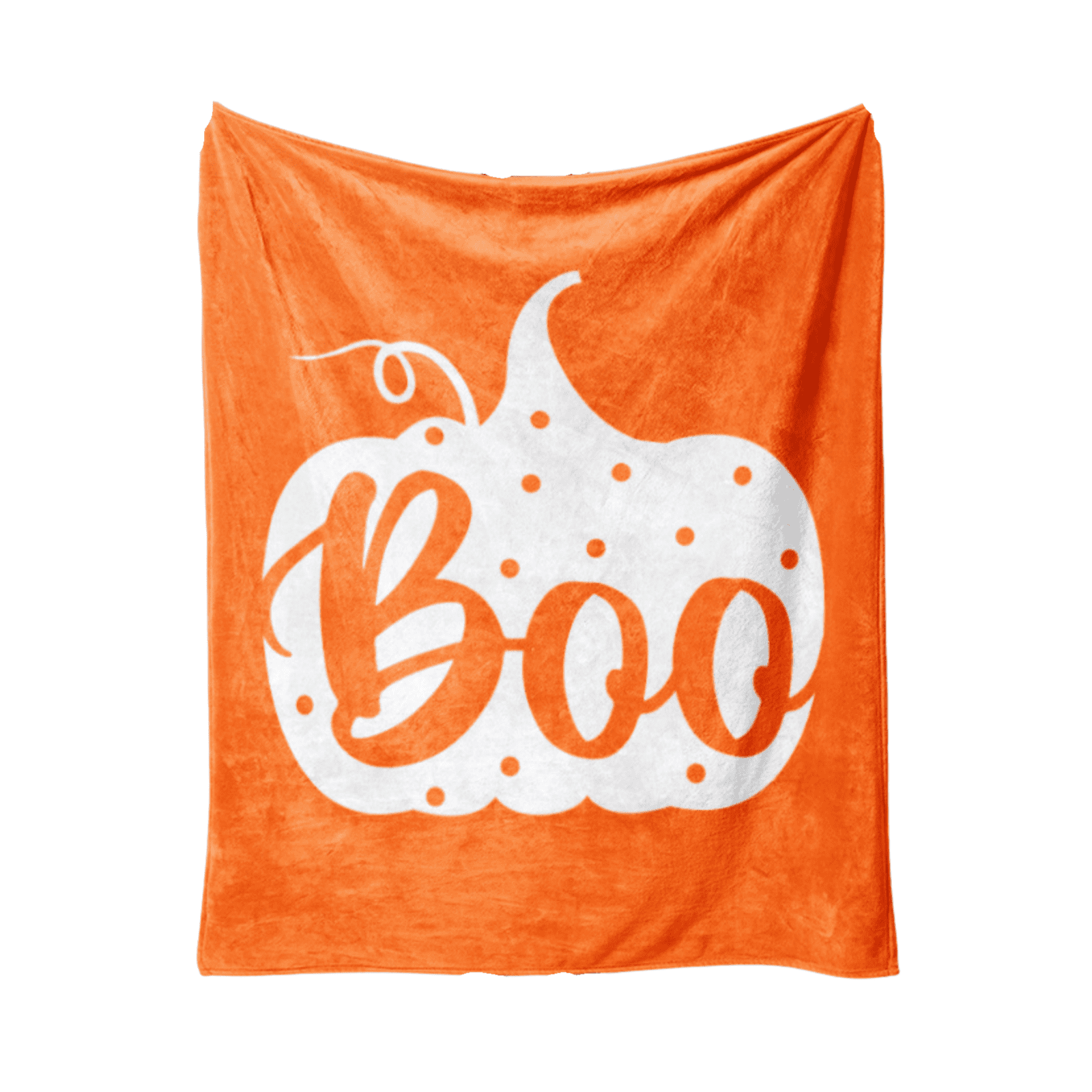 Lightweight Plush Throw Blanket, Cute Pumpkin Boo Pattern Soft Cozy All ...